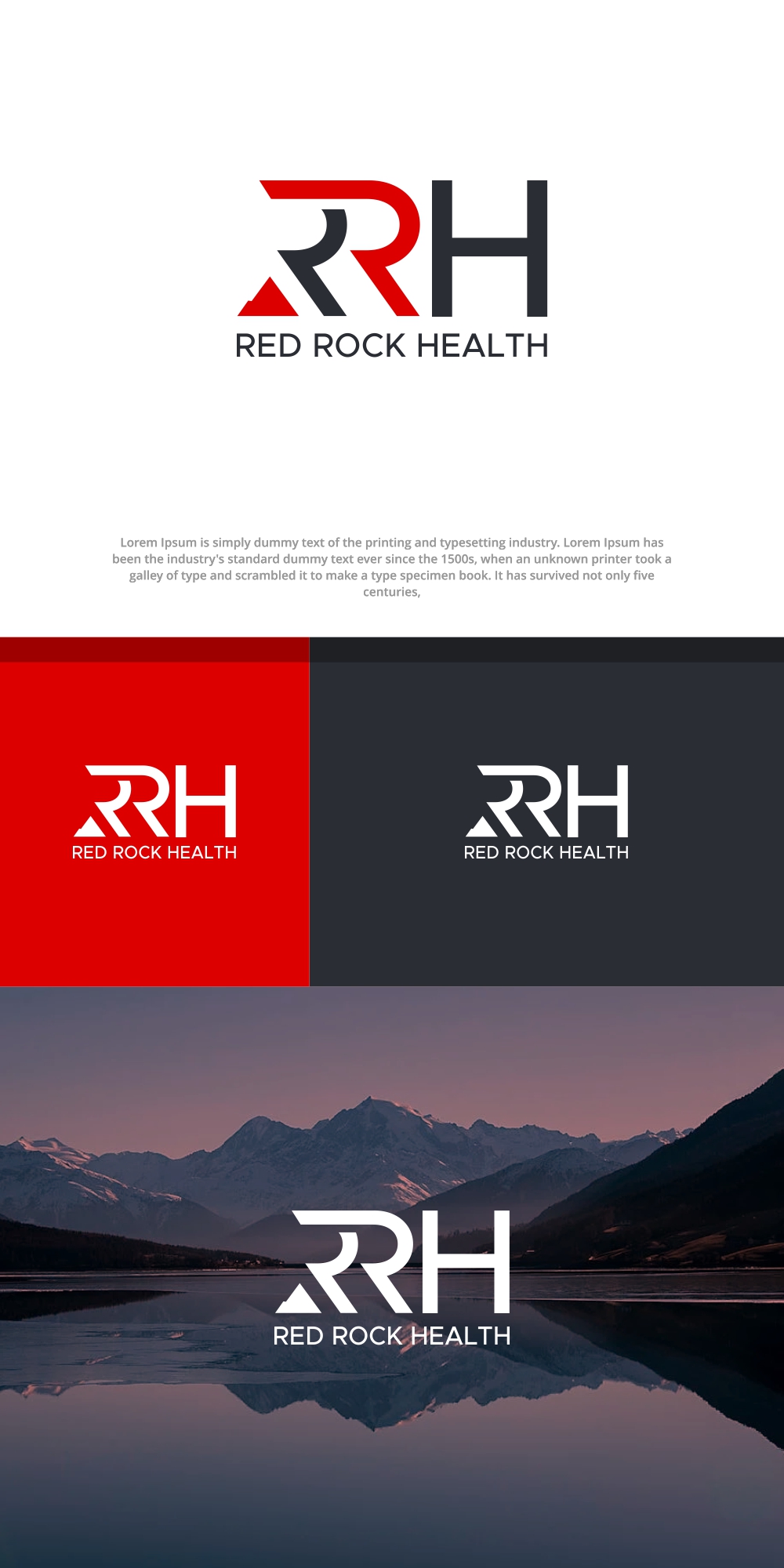 Elegant, Playful, Fitness and Health Logo Design for Red Rock Health by ...