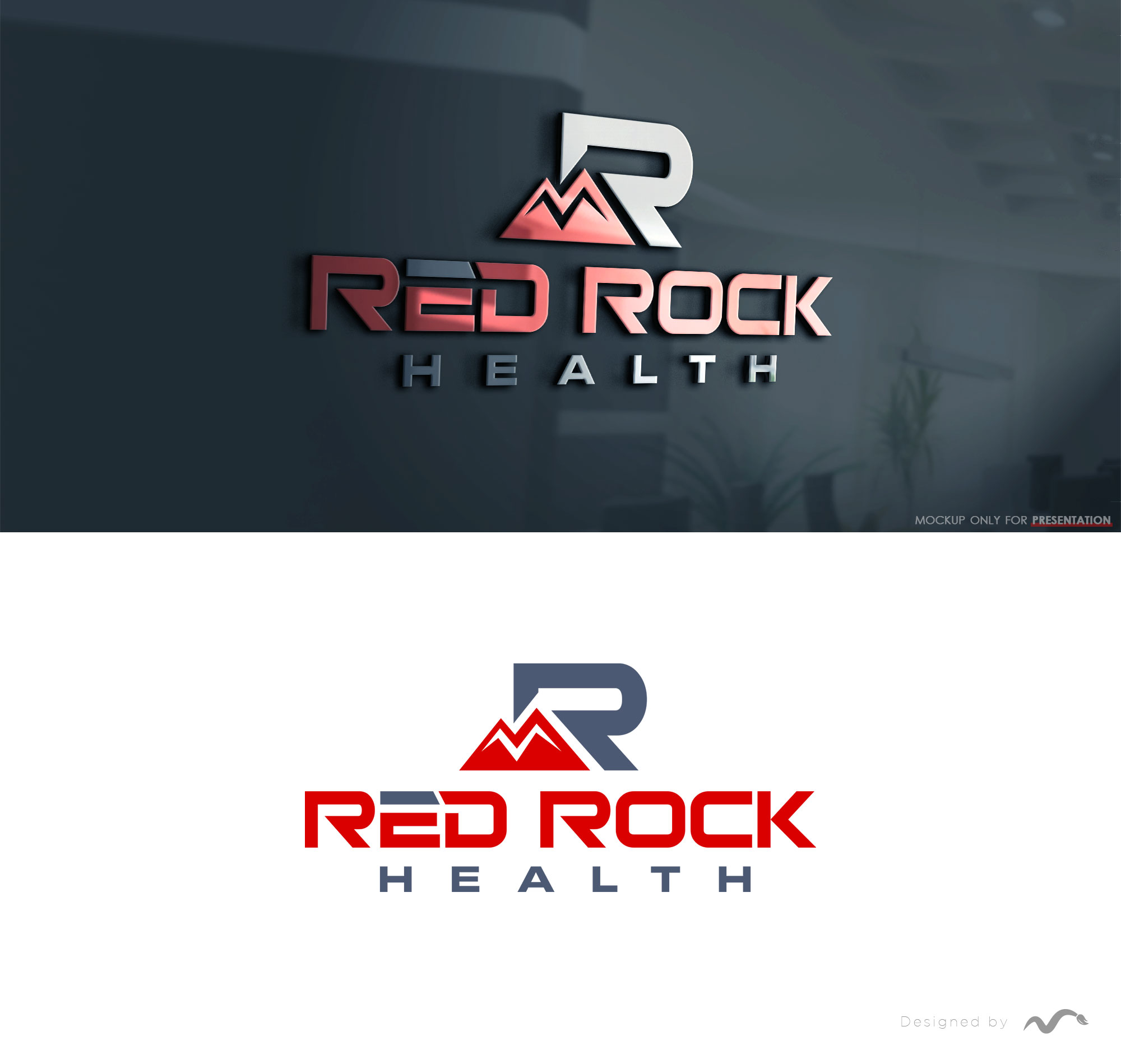 Elegant, Playful, Fitness and Health Logo Design for Red Rock Health by ...