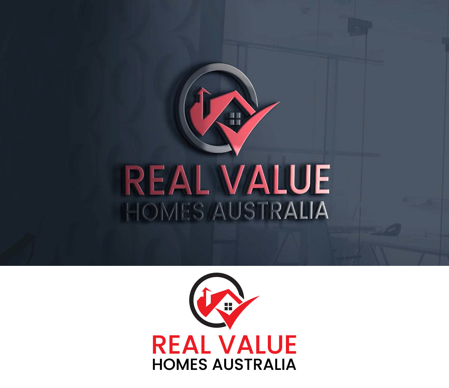 Professional, Bold, new homes , construction Logo Design for real value ...