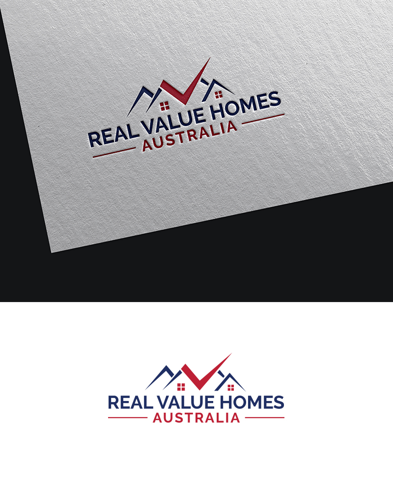 Professional, Bold, new homes , construction Logo Design for real value ...