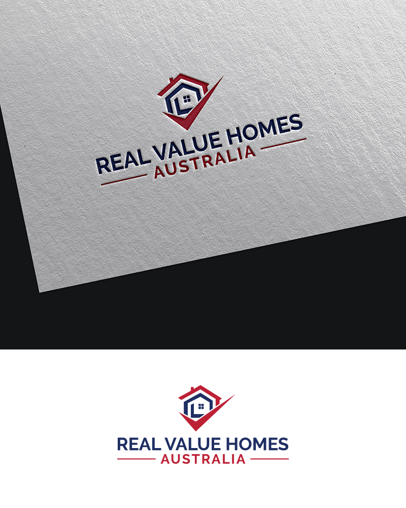 Professional, Bold, new homes , construction Logo Design for real value ...