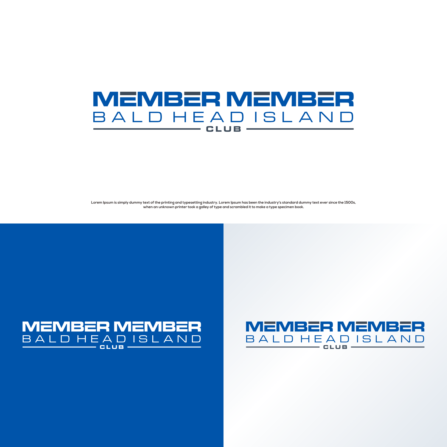 Masculine, Traditional Logo Design for Member Member Bald Head Island ...