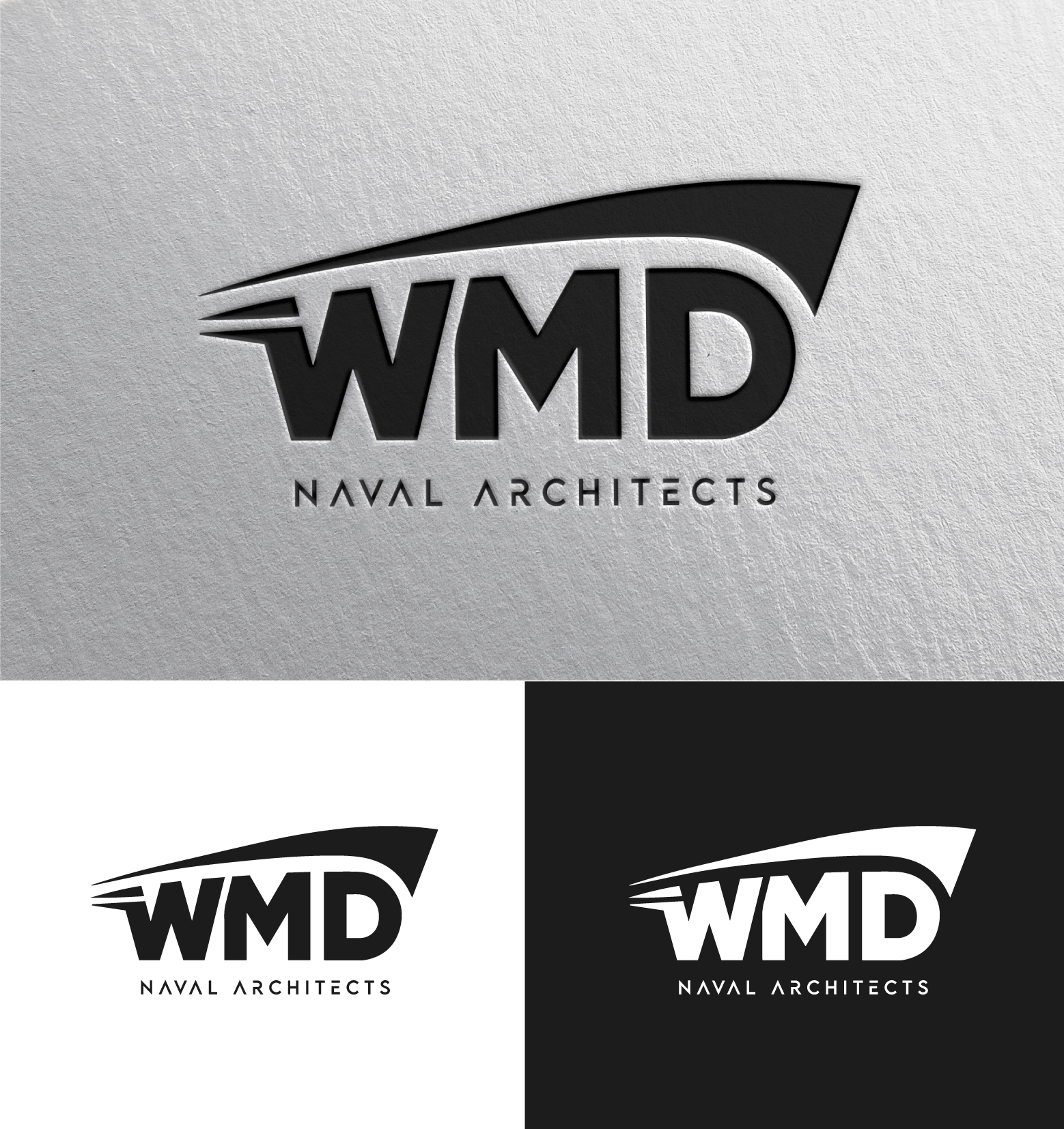 Serious, Elegant, Workboat Design and Shipyards Logo Design for WMD ...