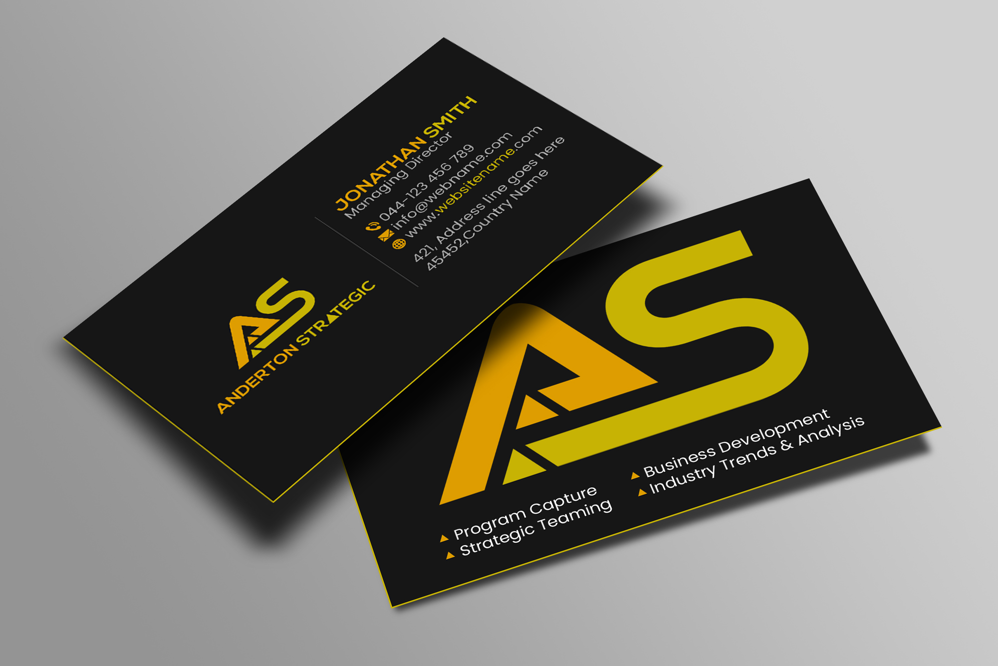 Bold, Serious, Private Sector, US Government Business Card Design for a ...