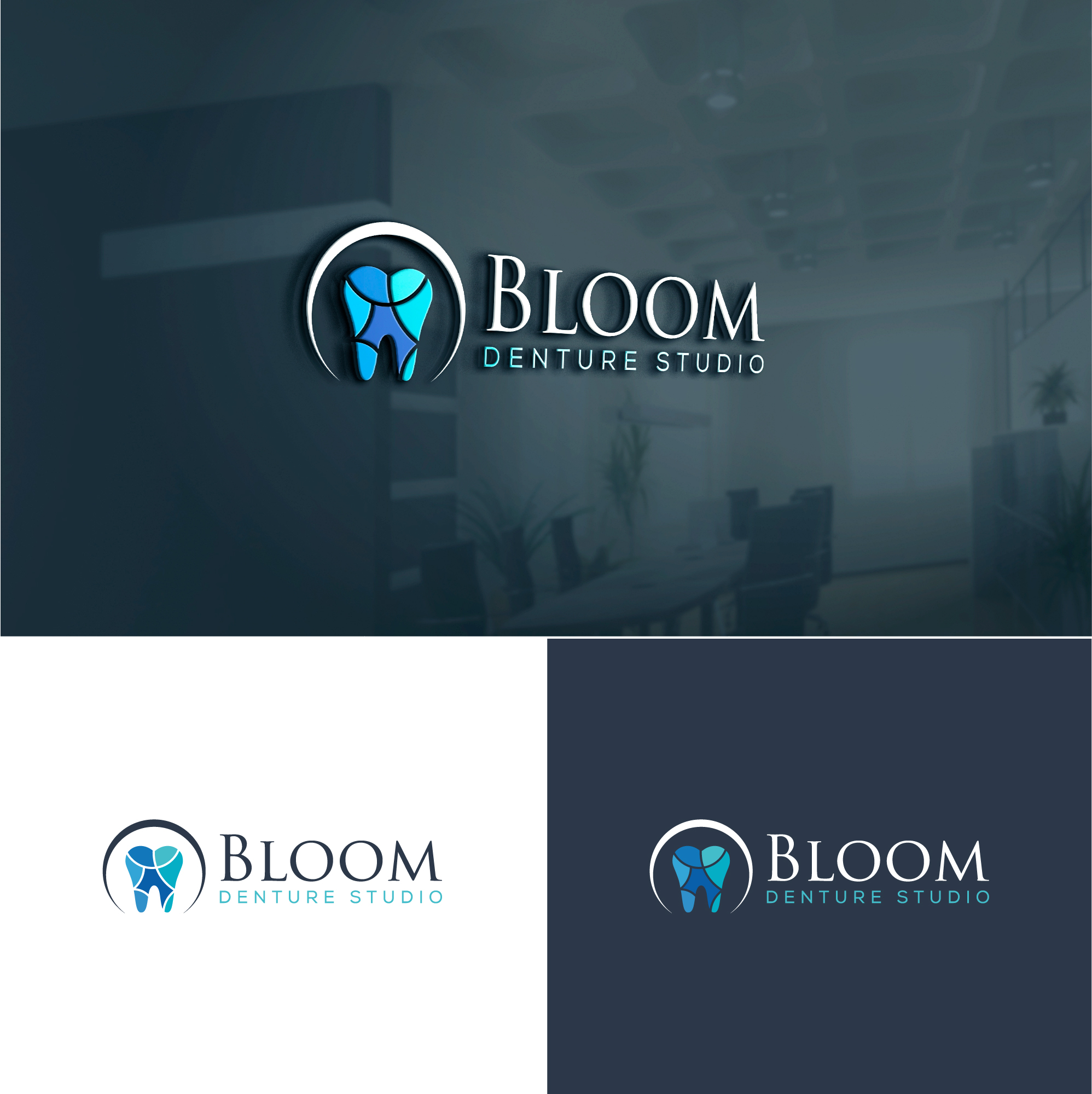Serious, Modern, DENTAL Logo Design for "Bloom Denture Studio" by ...