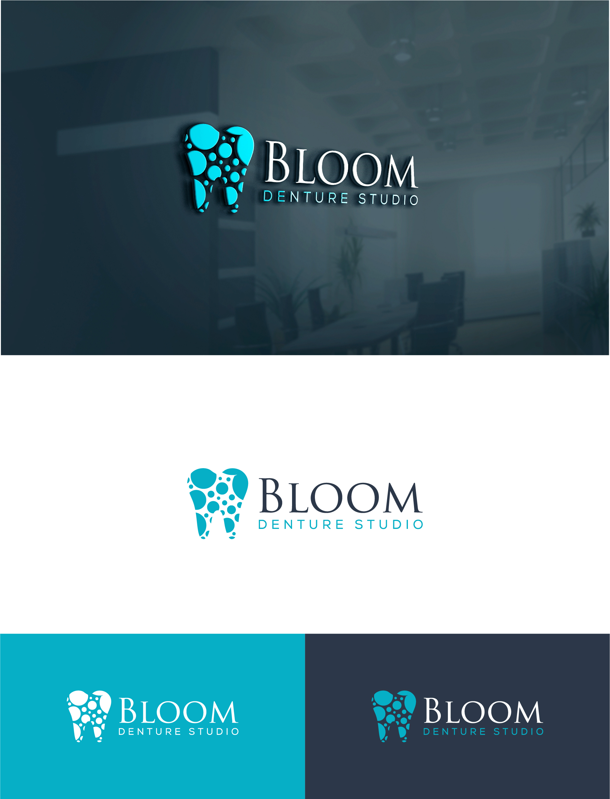 Serious, Modern, DENTAL Logo Design for "Bloom Denture Studio" by ...