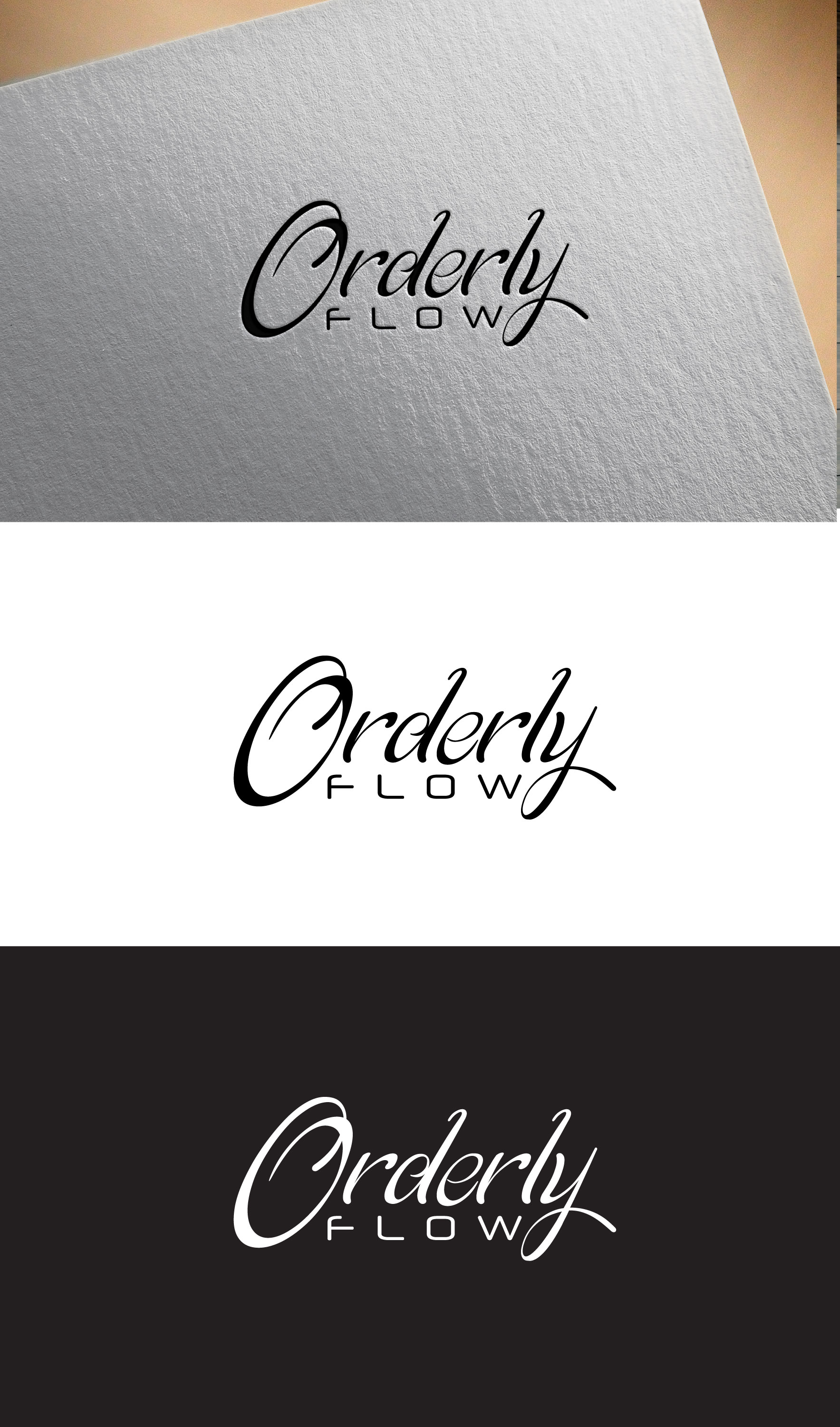 Modern, Professional, Home Organization Logo Design for Orderly Flow by ...