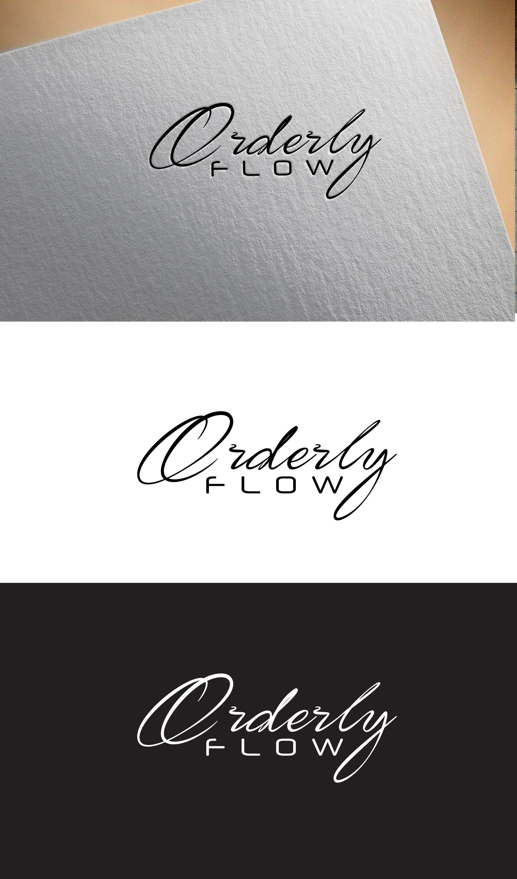 Modern, Professional, Home Organization Logo Design for Orderly Flow by ...