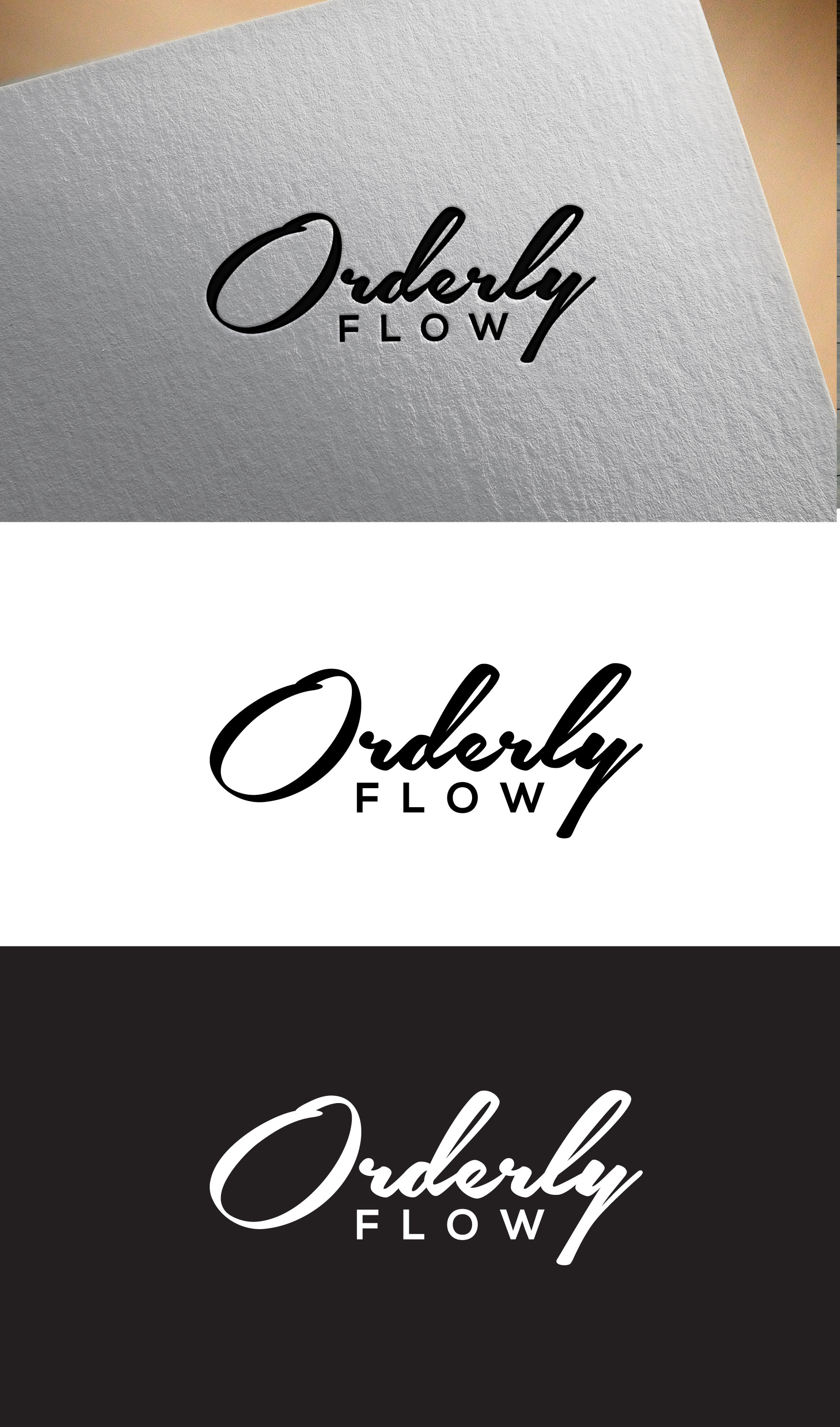 Modern, Professional, Home Organization Logo Design for Orderly Flow by ...