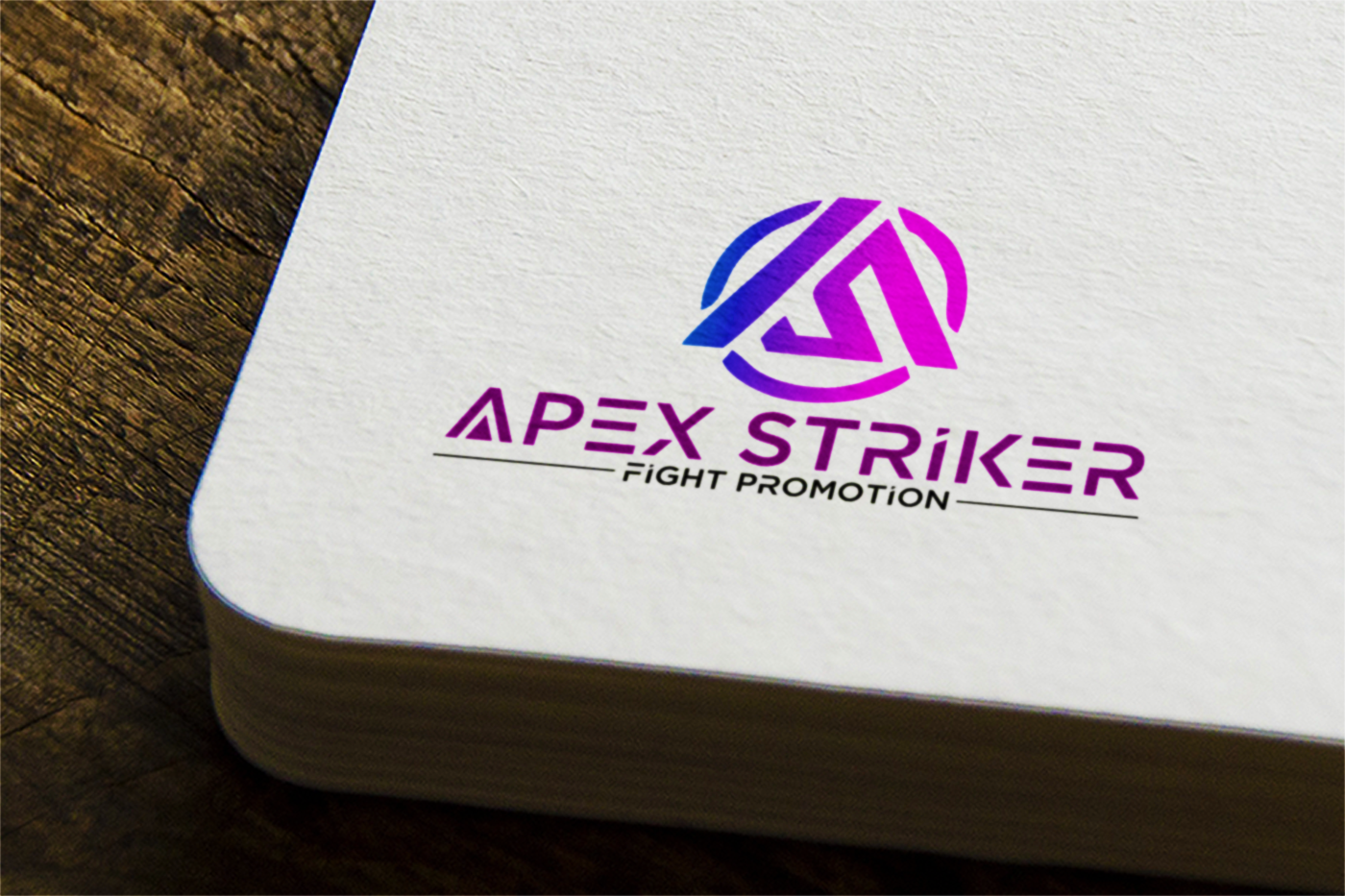 Bold, Modern, Fight promotion Logo Design for Apex Striker (Rise To The ...