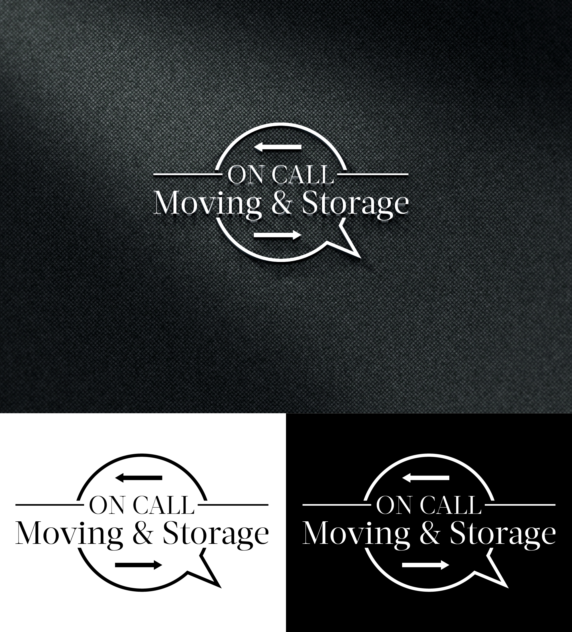 Bold, Playful, moving and storage Logo Design for On Call Moving ...