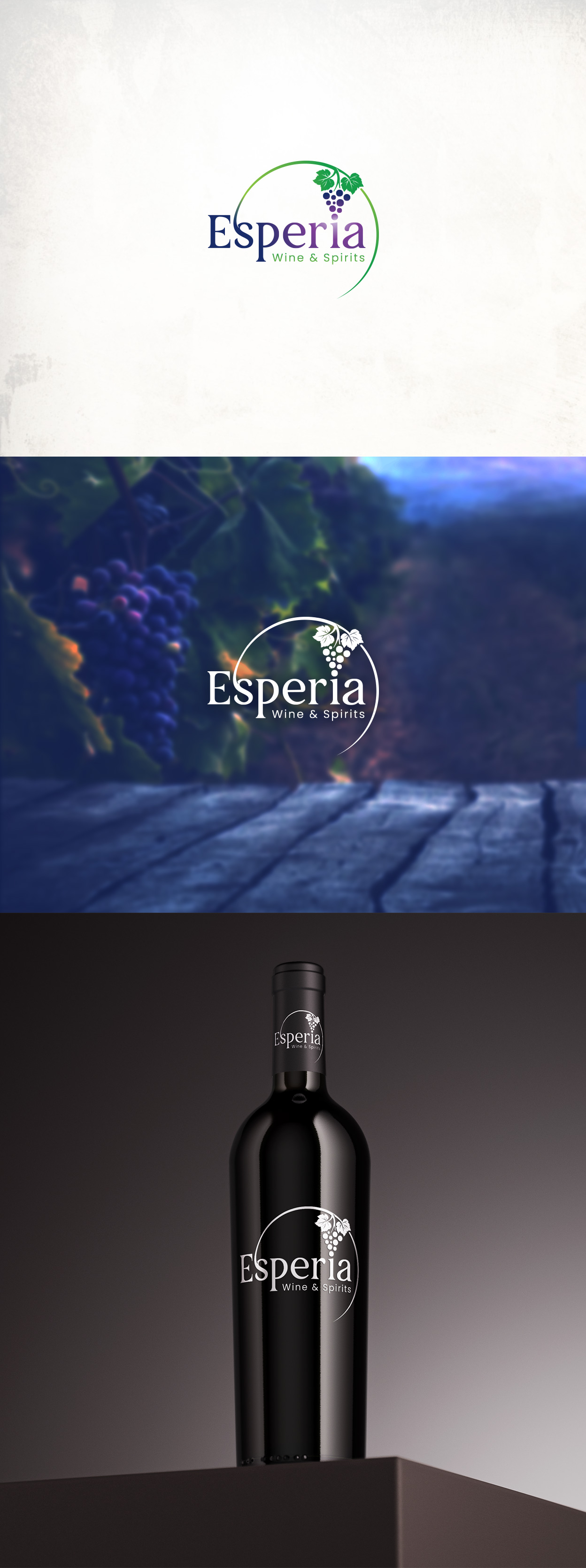 Conservative, Upmarket, Wine and spirits Logo Design for Esperia Wine ...