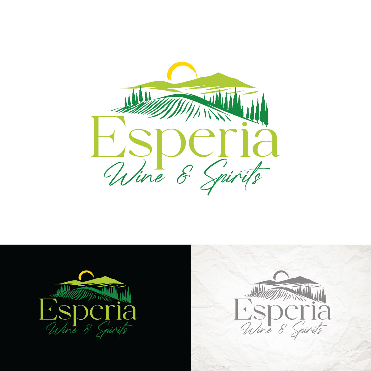 Conservative, Upmarket, Wine and spirits Logo Design for Esperia Wine ...