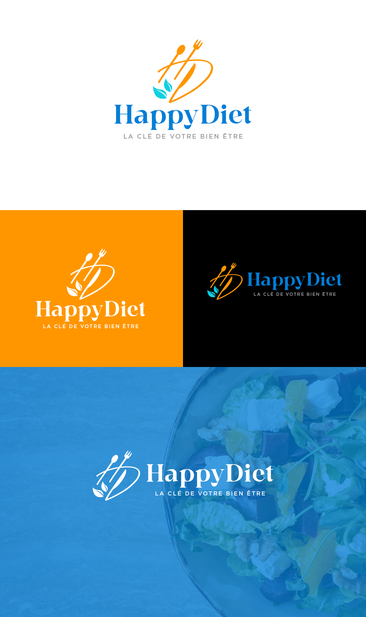 Elegant, Modern Logo Design for Happy diet la clé de votre bien être by ...