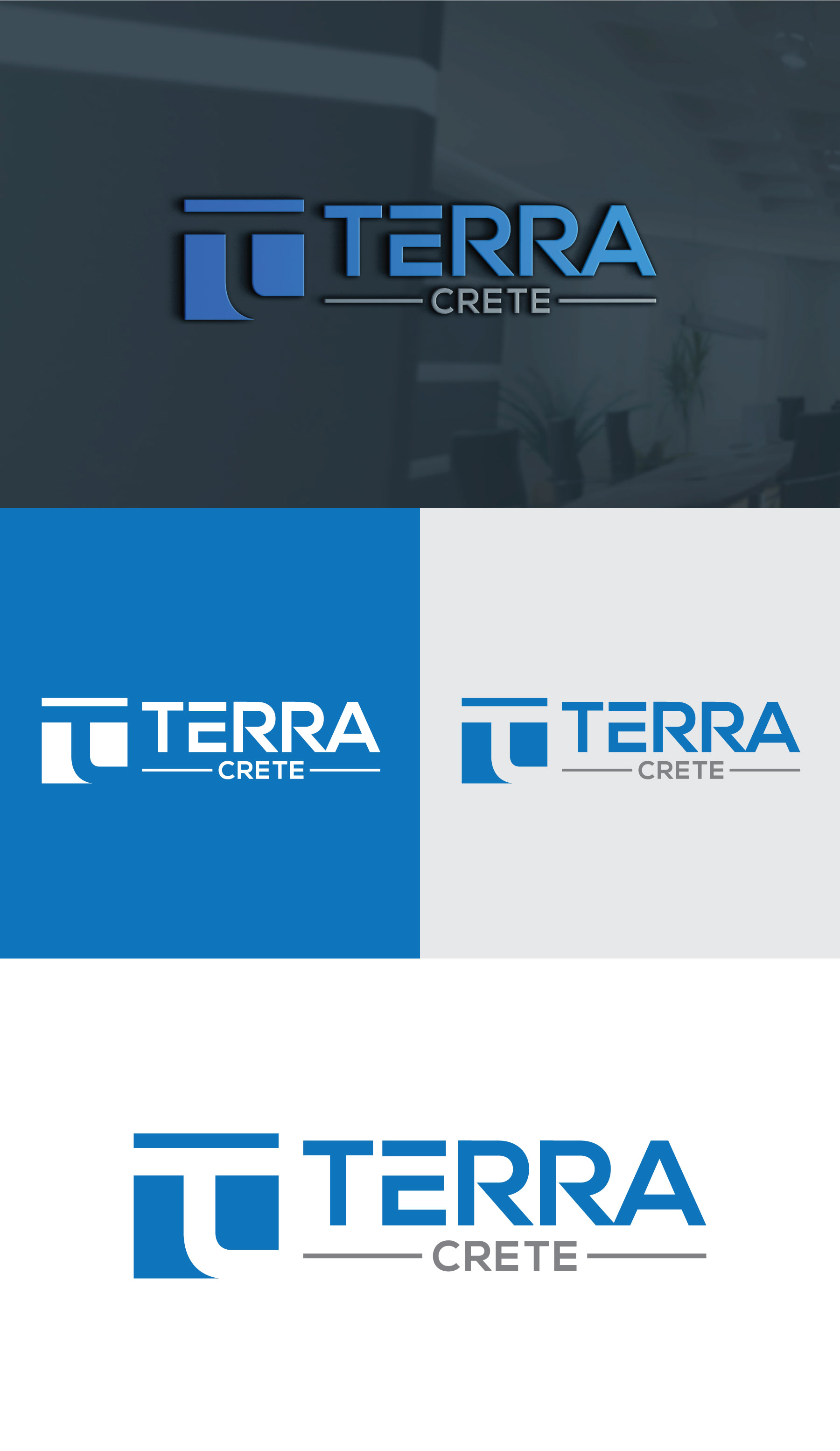 Professional, Masculine, Concrete flatwork Logo Design for Terra Crete ...