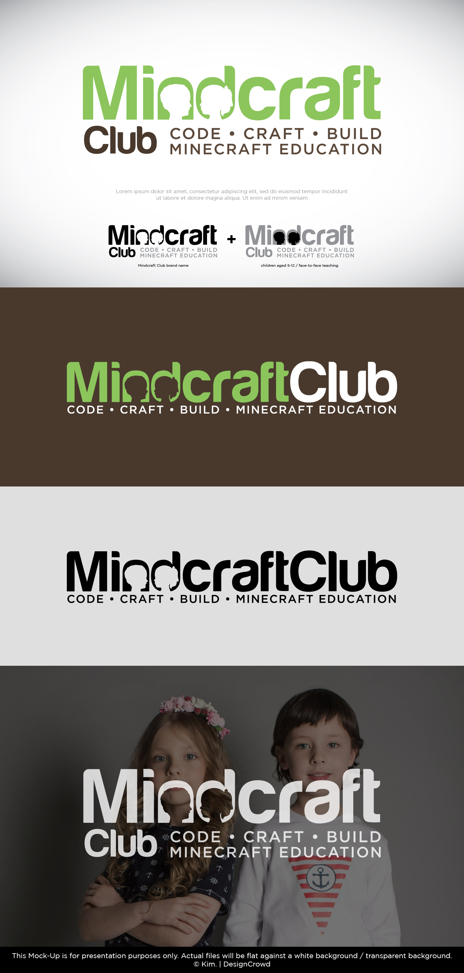 Elegant, Playful, Education Logo Design for Mindcraft Club or MiNDcraft ...