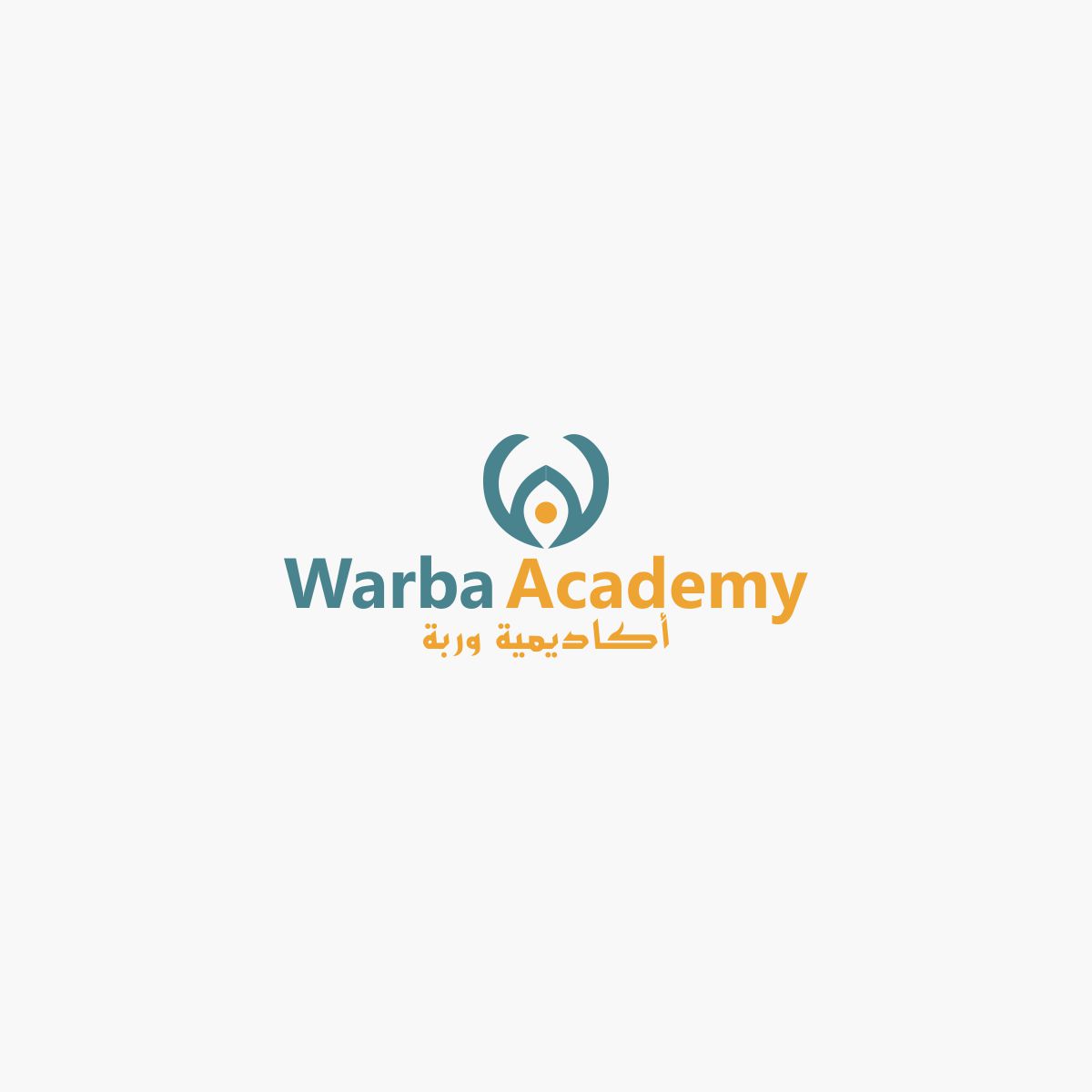 Logo Design for Warba Academy (in Large) and أكاديمية وربة (in small ...