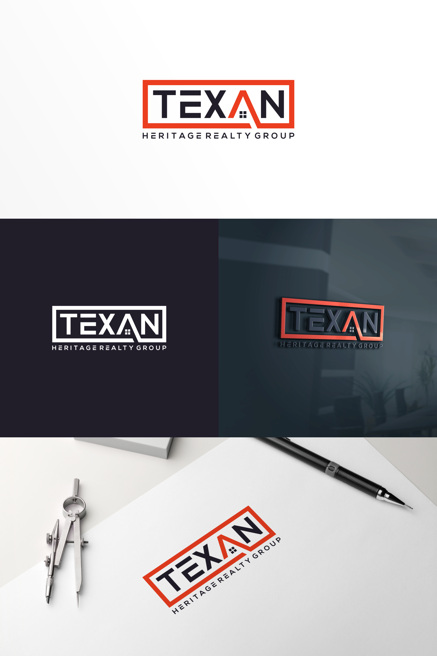 Serious, Upmarket, Real Estate Logo Design for Texan Heritage Realty ...
