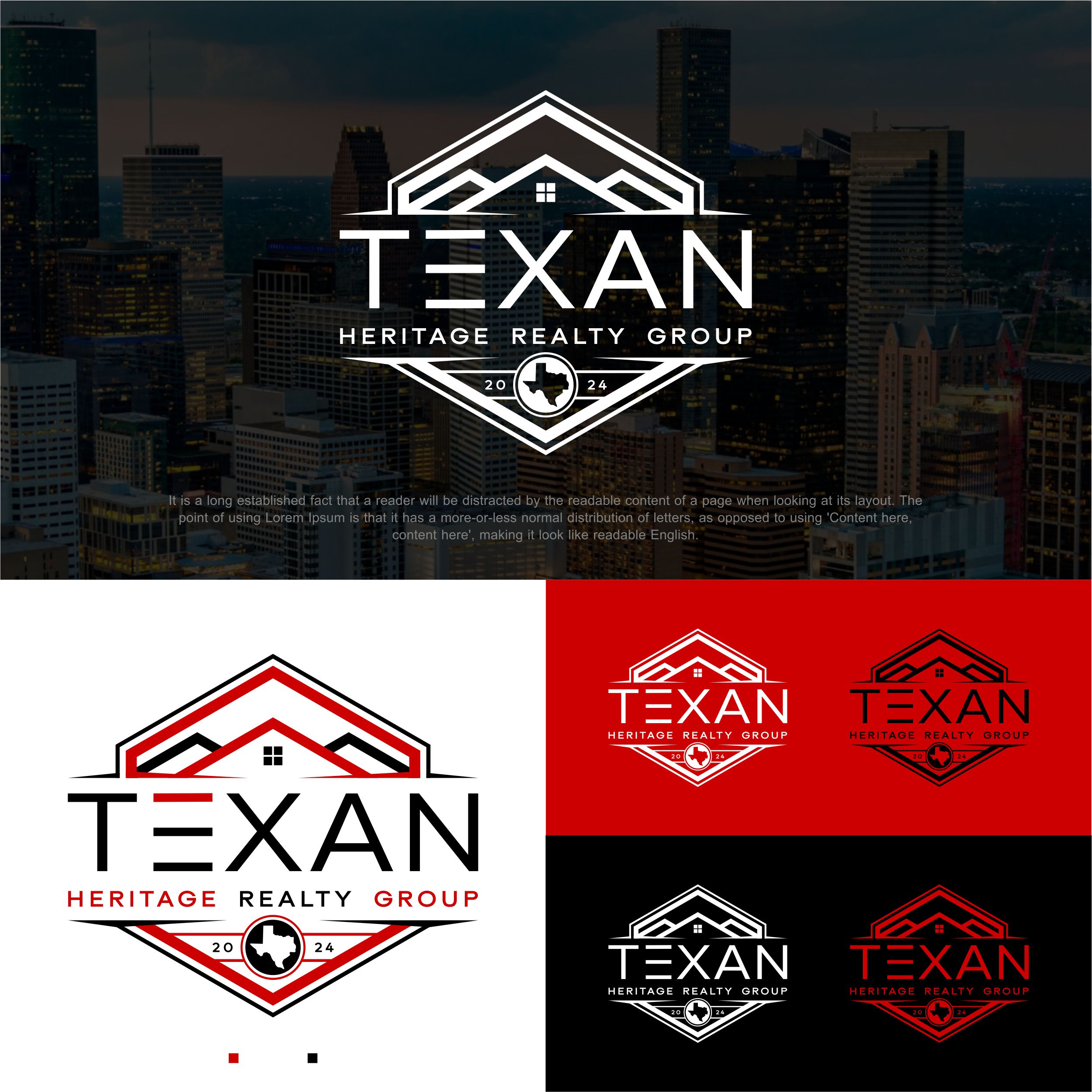 Serious, Upmarket, Real Estate Logo Design for Texan Heritage Realty ...