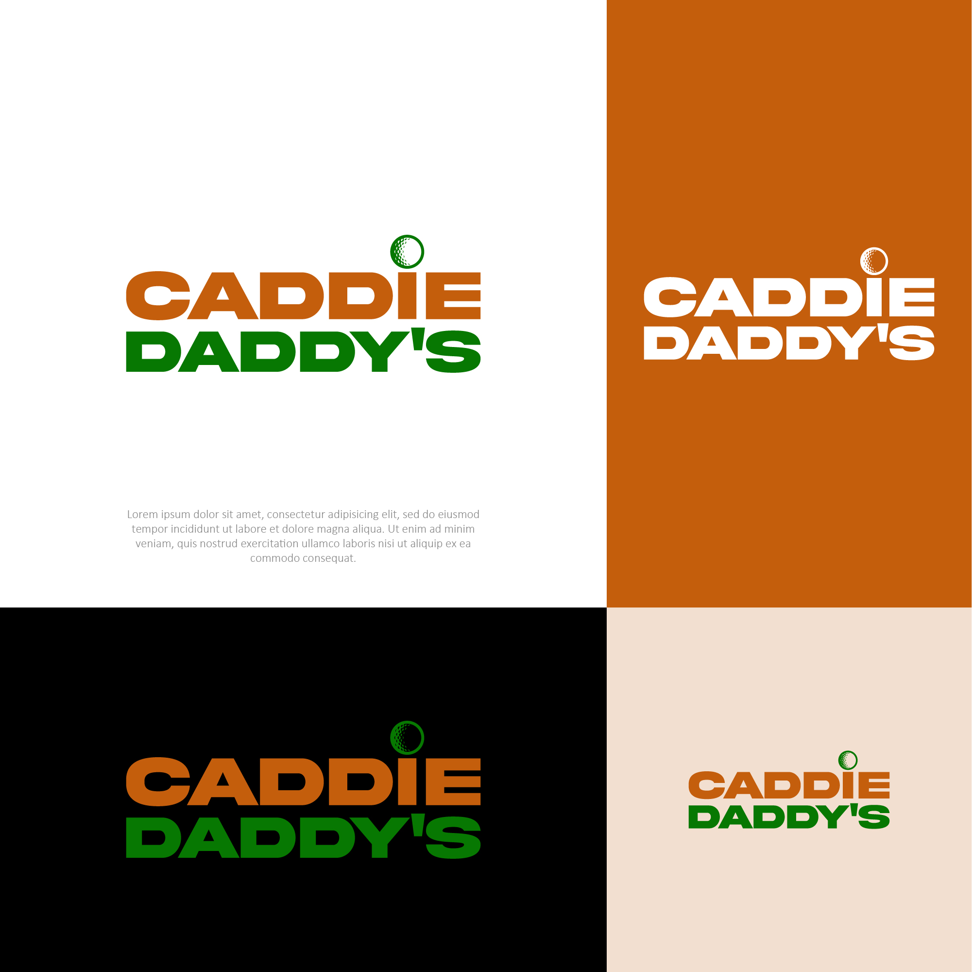 Bold, Modern, Golf Entertainment, Driving Range, Bar, Restaurant Logo Design for Caddie Daddy's ...