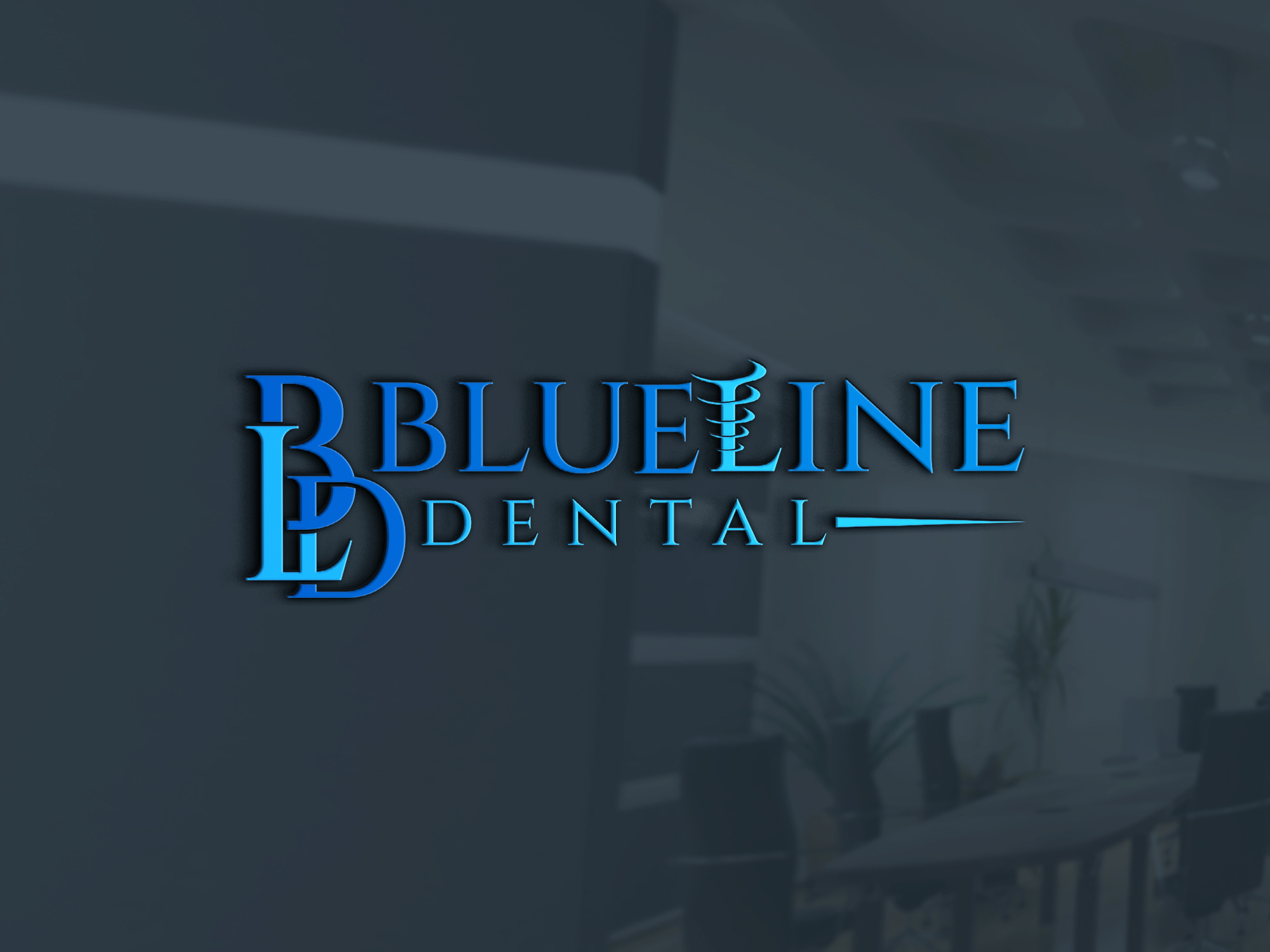 Logo Design for blue line dental by toooo_design | Design #32954747