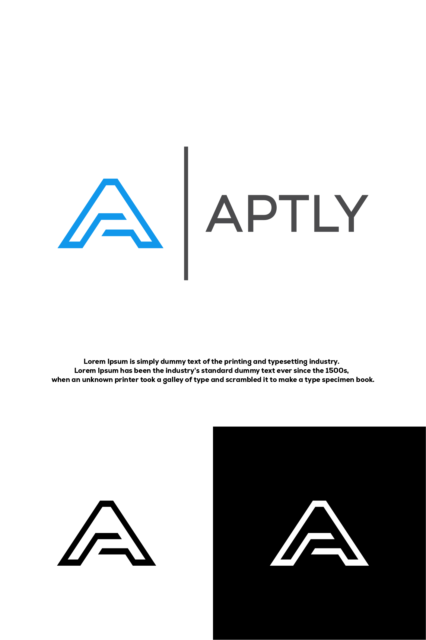 Modern, Serious, Enterprise software Logo Design for Aptly by adeva ...