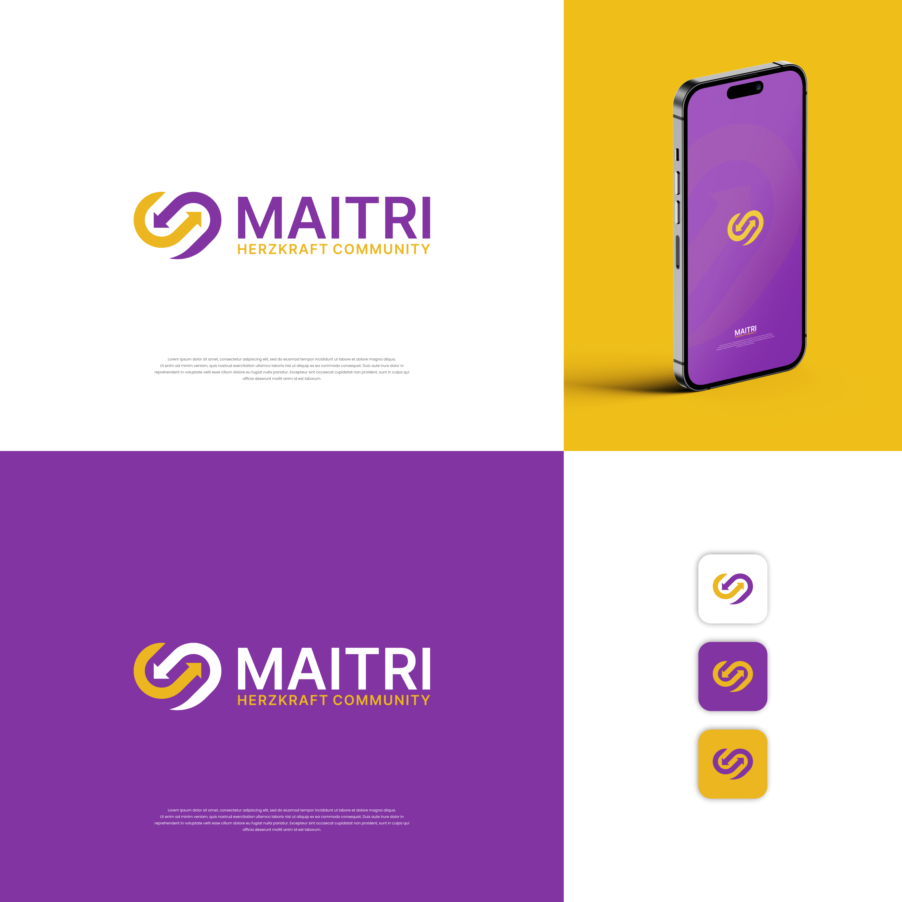 Modern, Personable, Spiritual Teaching Logo Design for MAITRI HERZKRAFT COMMUNITY by ge.logo ...