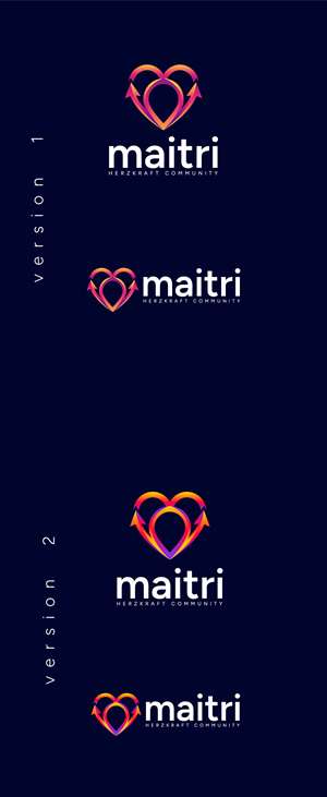 Logo for modern, spiritual Online Community (MAITRI Heartforce Community) | 91 Logo Designs for ...
