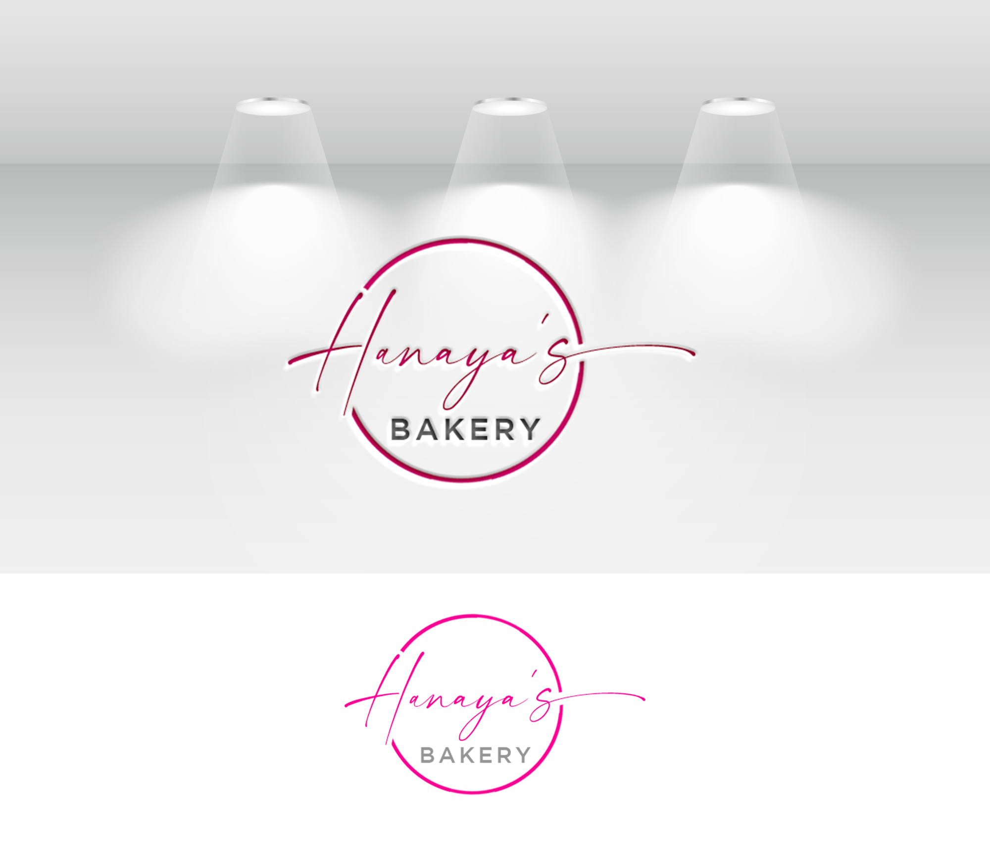 Elegant, Feminine, high quality food bakery. Logo Design for Hanaya's ...