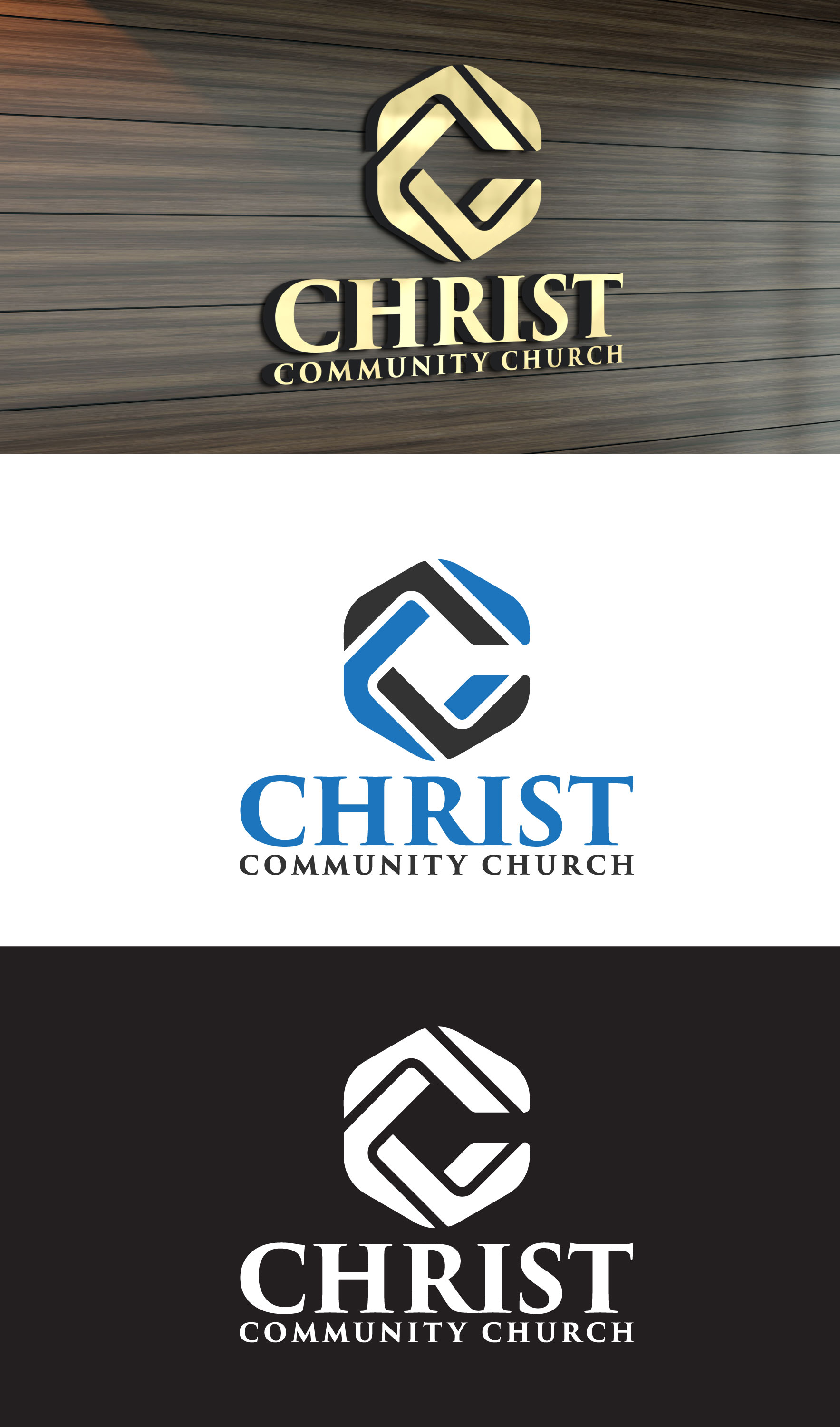 Modern, Masculine Logo Design for "Christ Community Church of San Jose ...