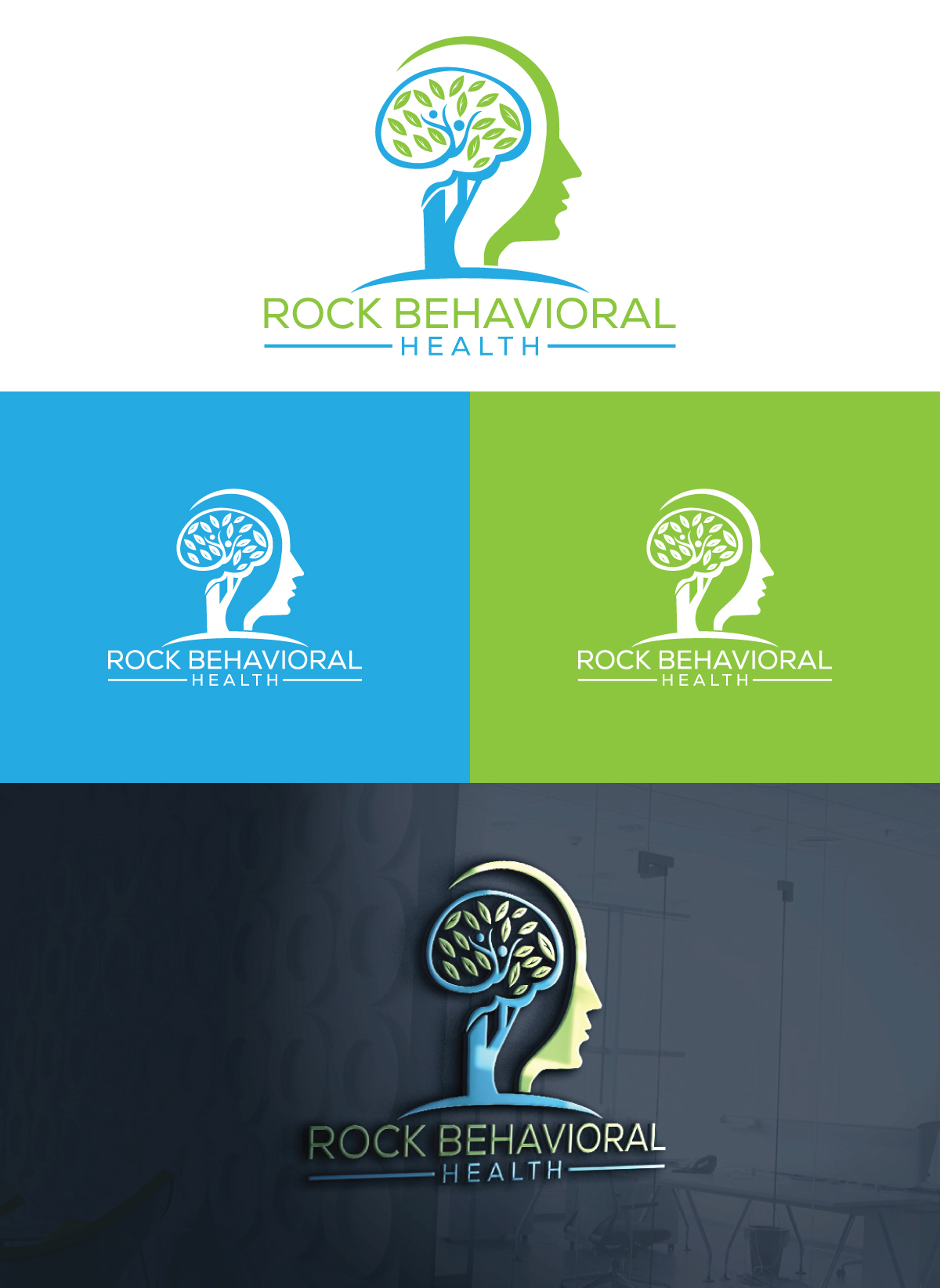 Serious, Modern, Behavioral Health Logo Design for Rock Behavioral ...