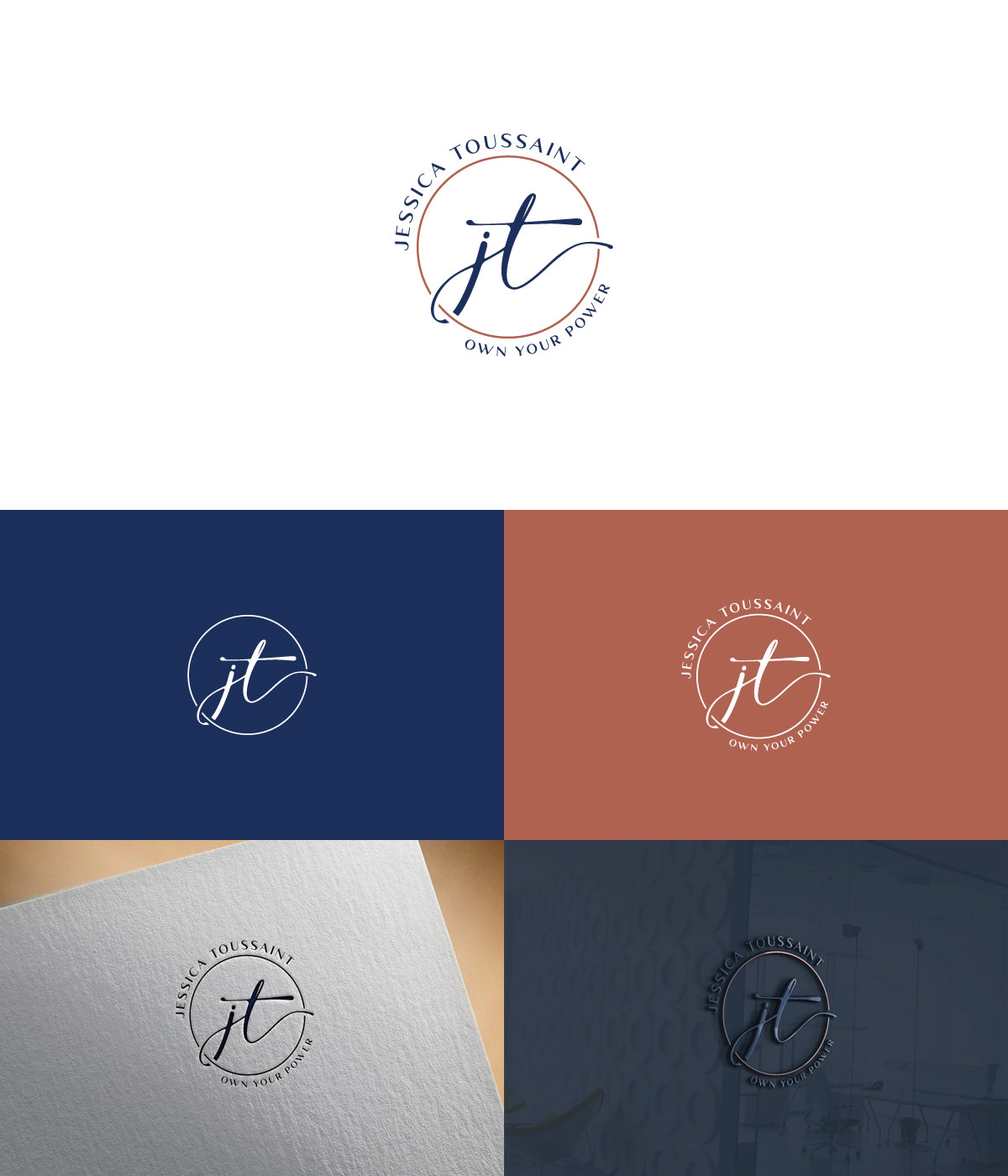 Bold, Modern Logo Design for Jessica Toussaint by nicia cita | Design ...