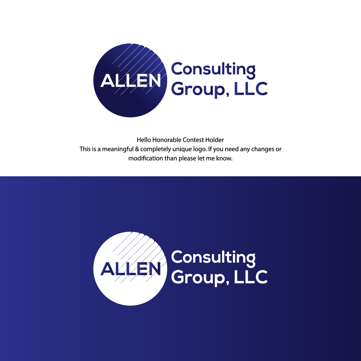Professional, Serious Logo Design for Allen Consulting Group, LLC by ...