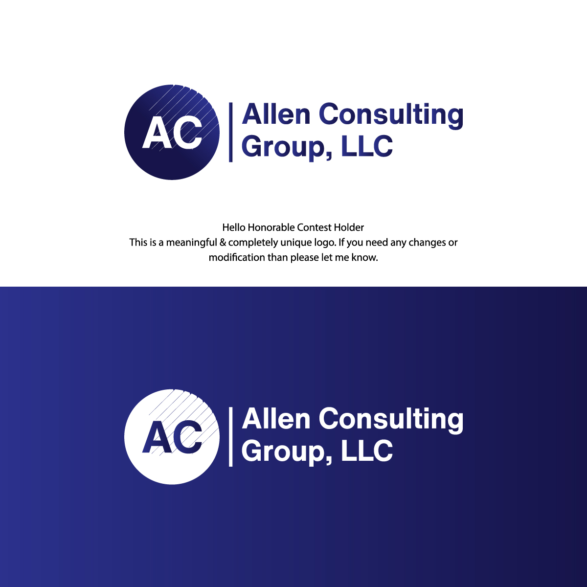 Professional, Serious Logo Design for Allen Consulting Group, LLC by ...
