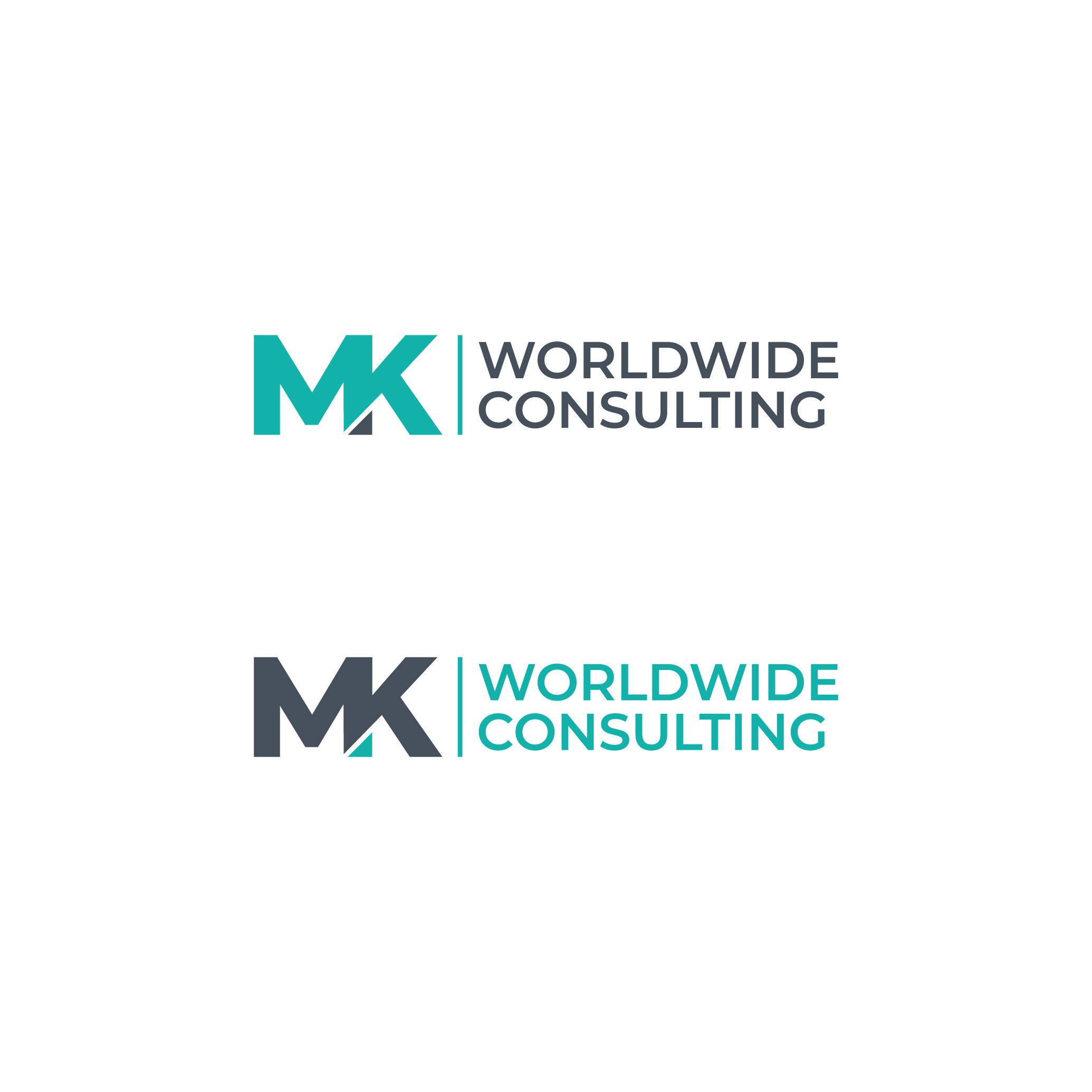 Elegant, Playful Logo Design for MK Worldwide Consulting by hafiz_designs | Design #33062283