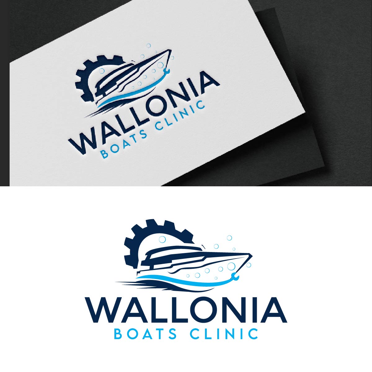 Elegant, Professional Logo Design for Wallonia Boats Services by fly ...