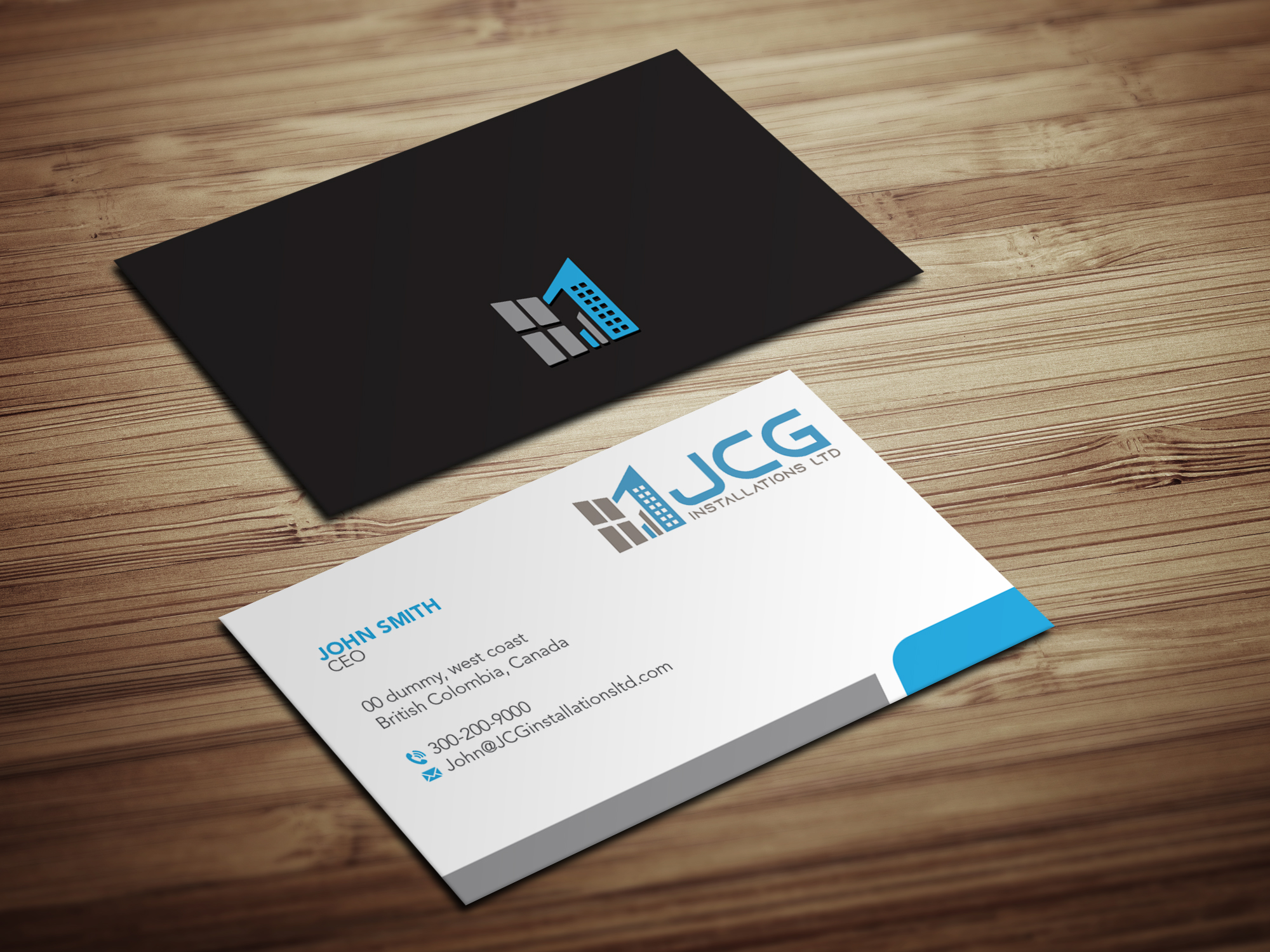 Elegant, Playful, Construction Business Card Design for JCG ...