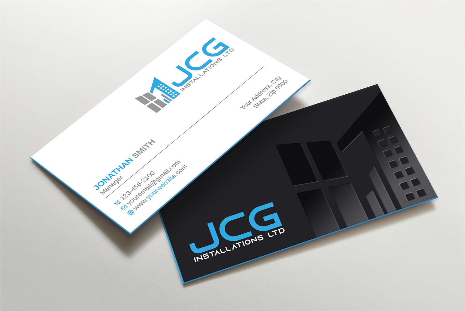 Elegant, Playful, Construction Business Card Design for JCG ...