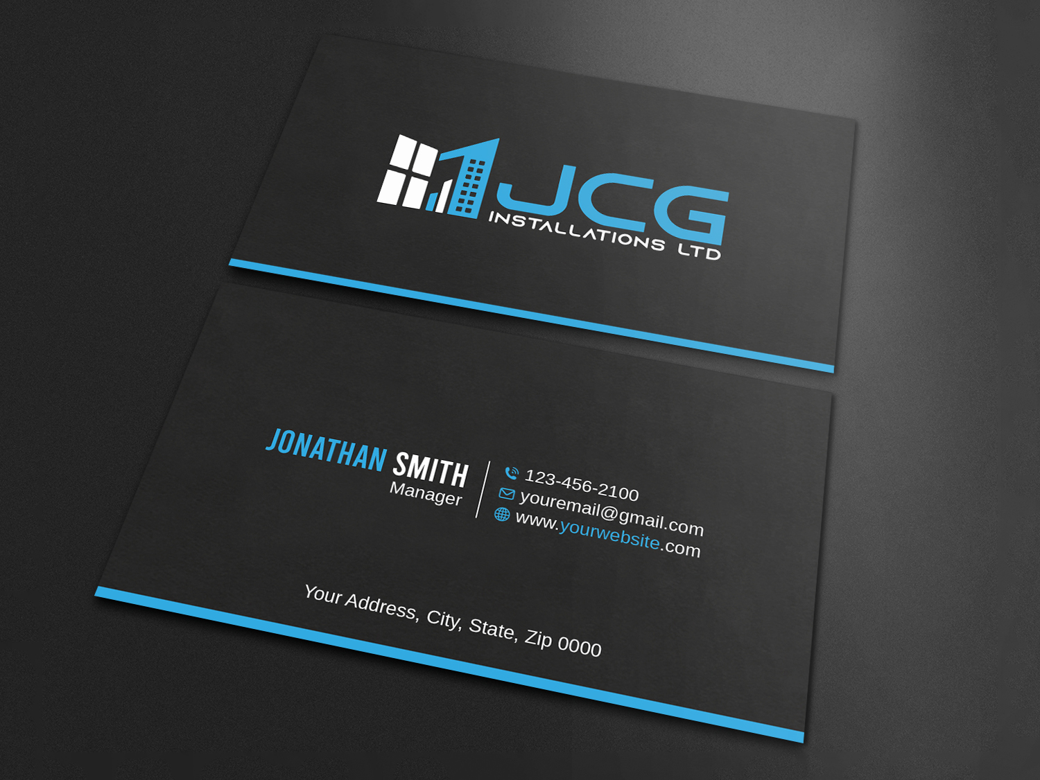 Elegant, Playful, Construction Business Card Design for JCG ...