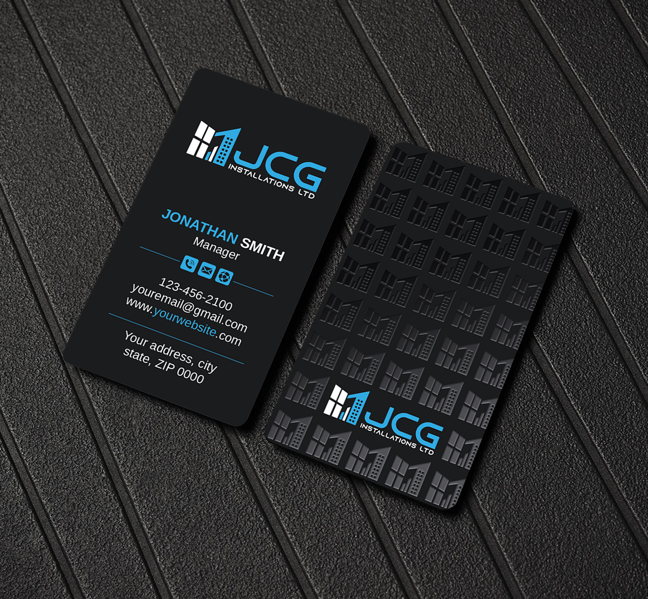 Elegant, Playful, Construction Business Card Design for JCG ...