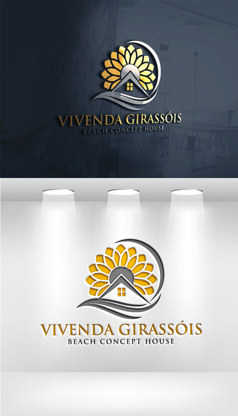 Playful, Modern, Hotel & Accommodation Logo Design for Vivenda Girassóis - Beach Concept House ...