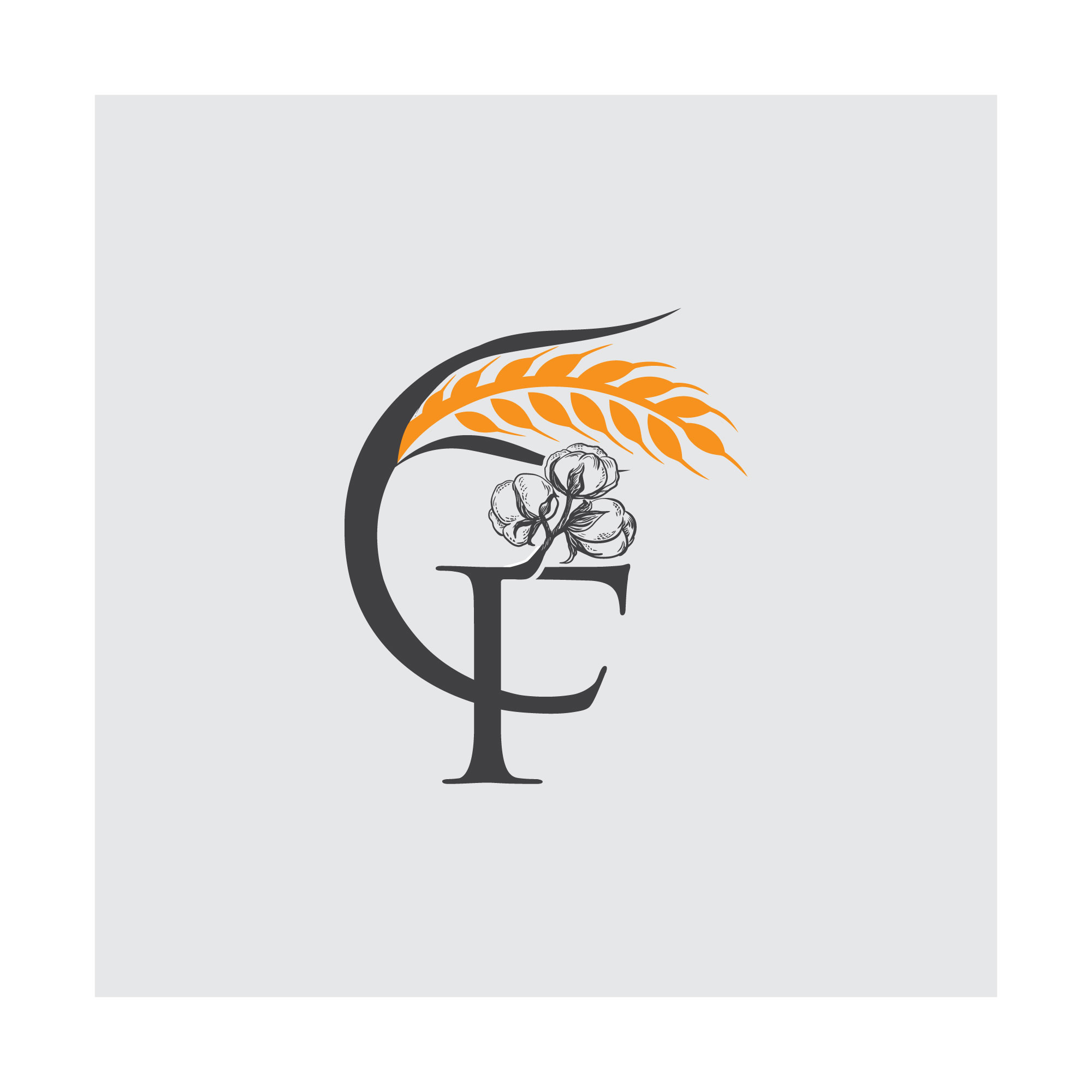 Logo Design for Chappell Farms CF logo cotton grain by MD ROKON UDDIN ...