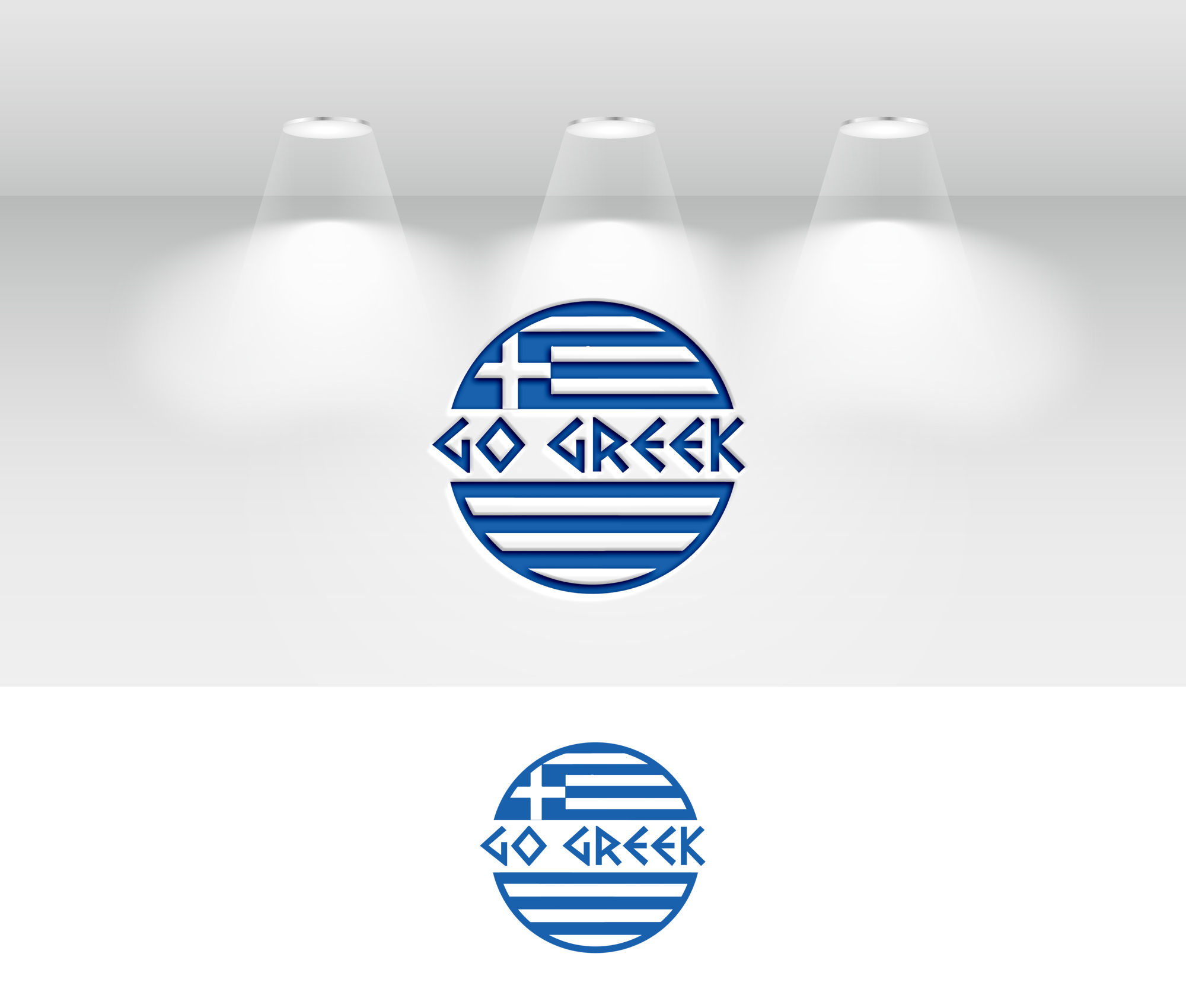 Modern, Elegant, Greek Fast Casual Restaurant Logo Design for Go Greek ...