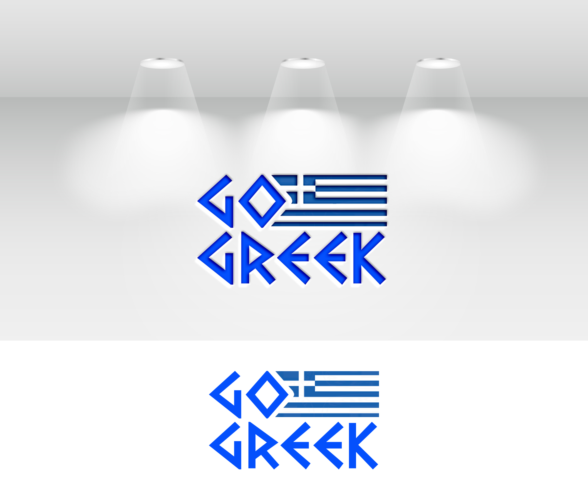 Modern, Elegant, Greek Fast Casual Restaurant Logo Design for Go Greek ...