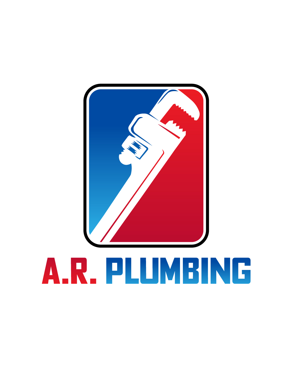 Modern, Bold, Plumbing Logo Design for A.R. Plumbing by Mk_Graphix ...