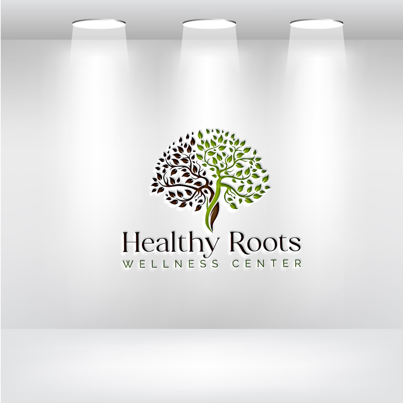Elegant, Playful Logo Design for Healthy Roots Wellness Center by ProDesign99 | Design #33036413