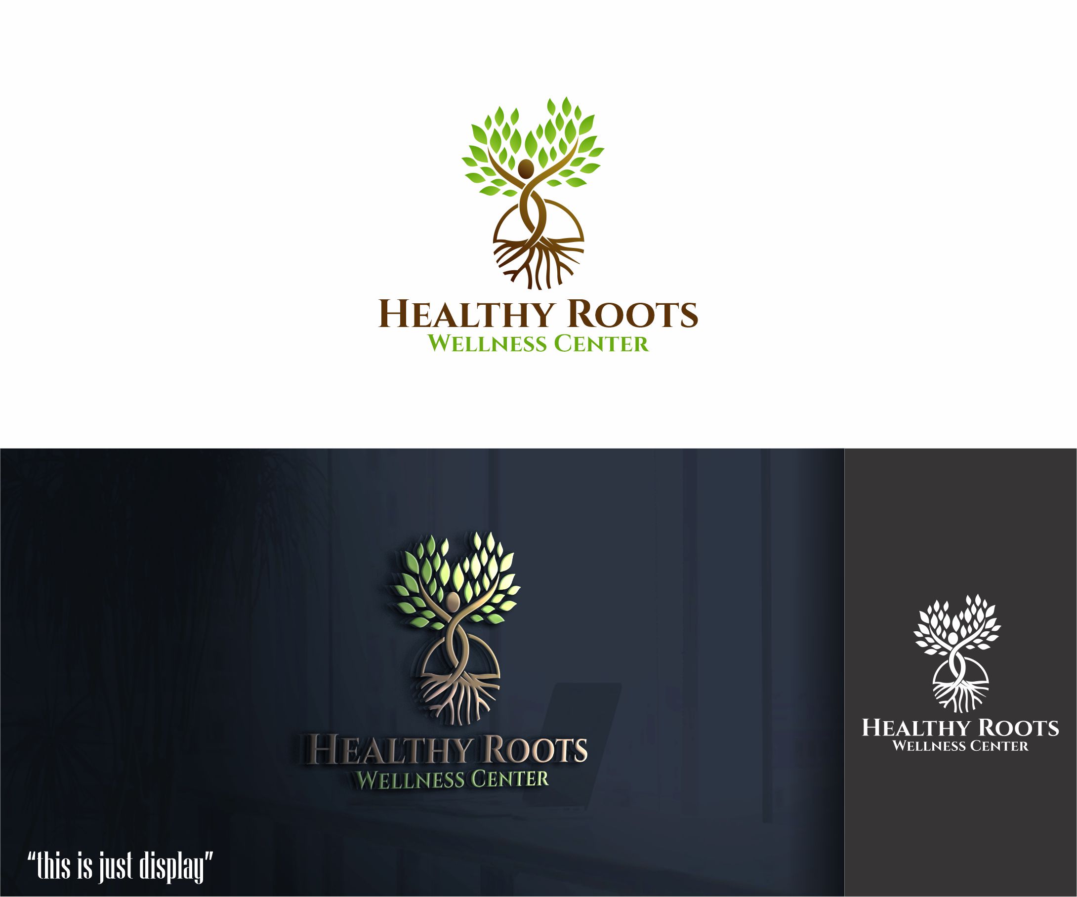 Elegant, Playful Logo Design for Healthy Roots Wellness Center by ...