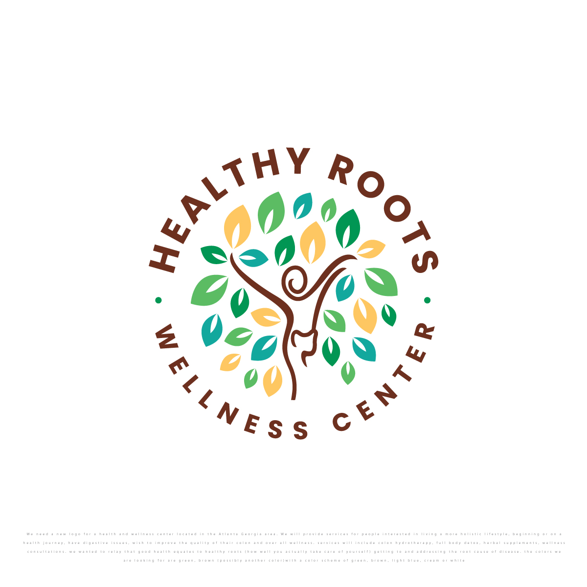 Elegant, Playful Logo Design for Healthy Roots Wellness Center by ...