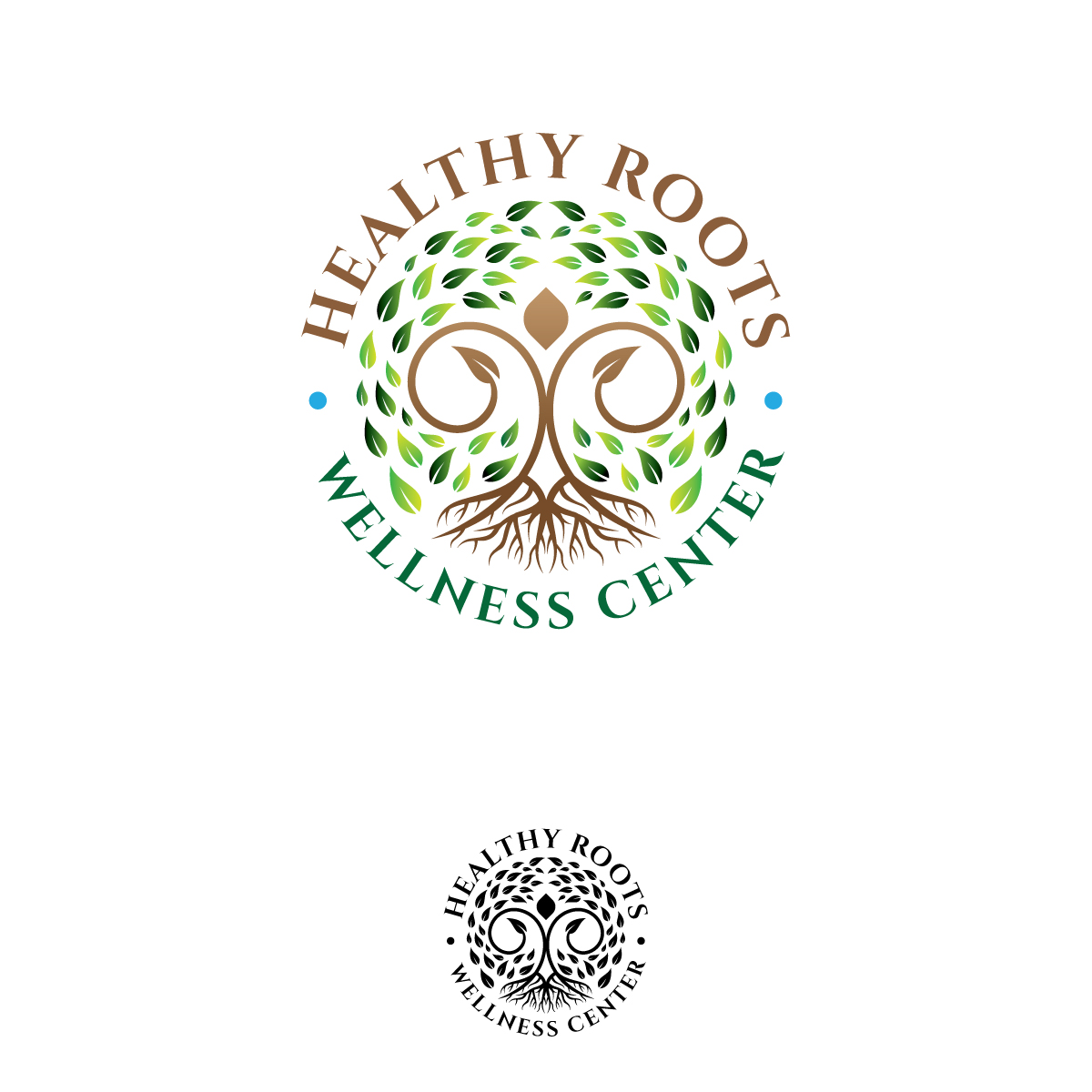 Elegant, Playful Logo Design for Healthy Roots Wellness Center by ...