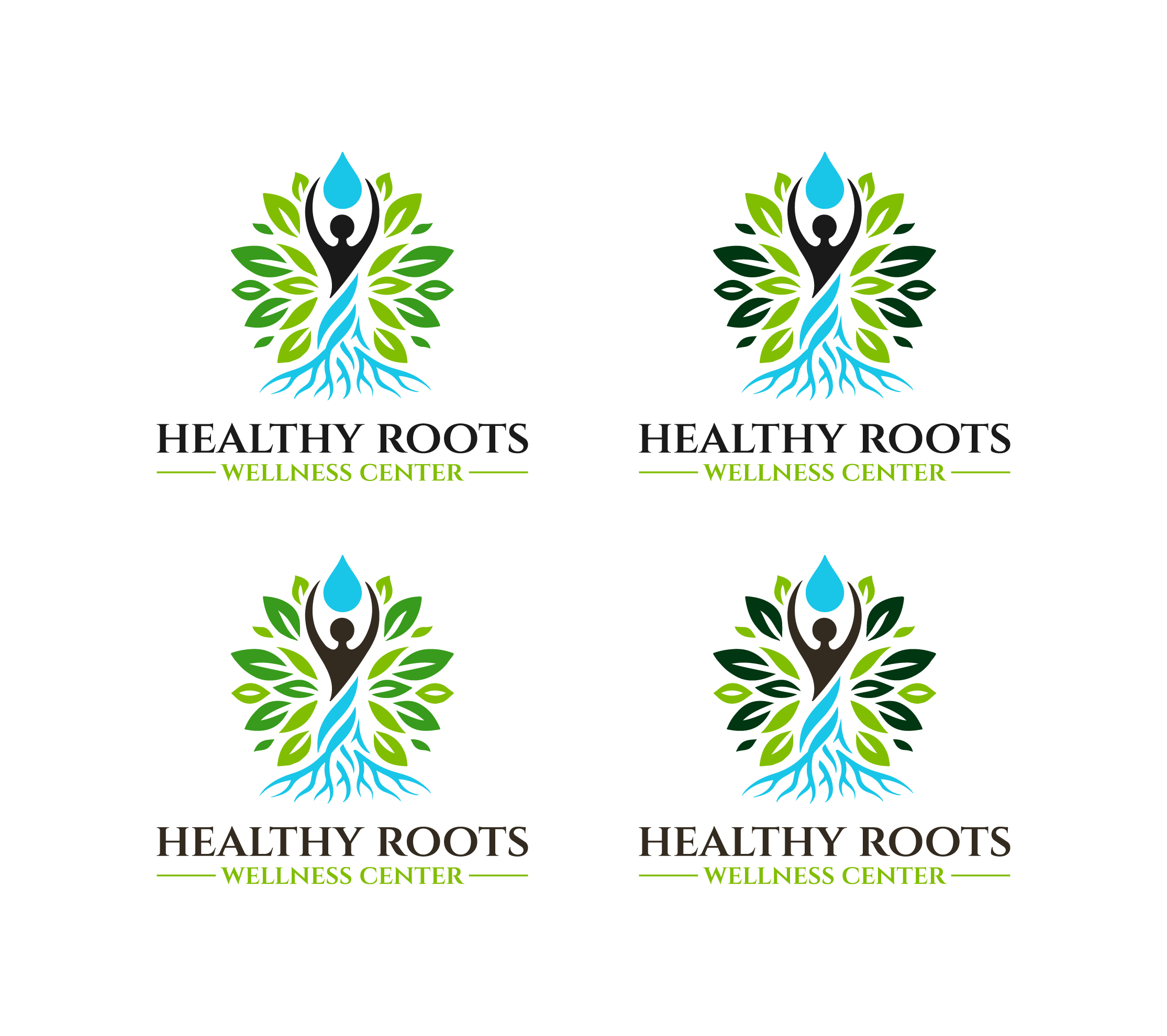 Elegant, Playful Logo Design for Healthy Roots Wellness Center by ...